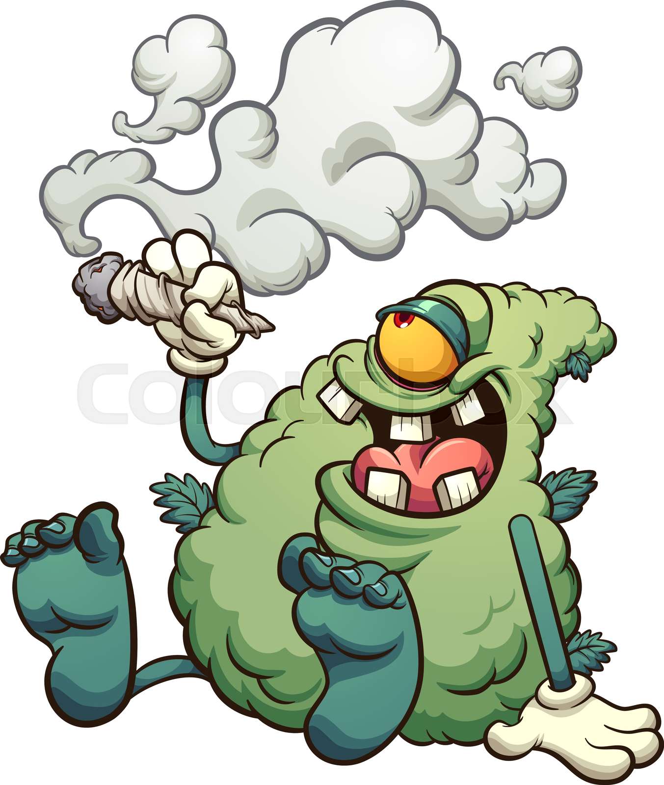 marihuana, gras, rauchen | Stock-Vektor | Colourbox