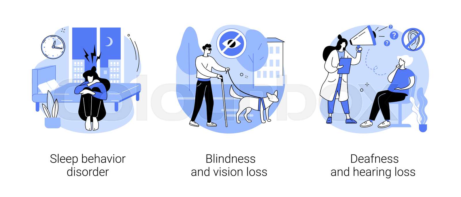 Health problems abstract concept vector illustrations. | Stock vector ...