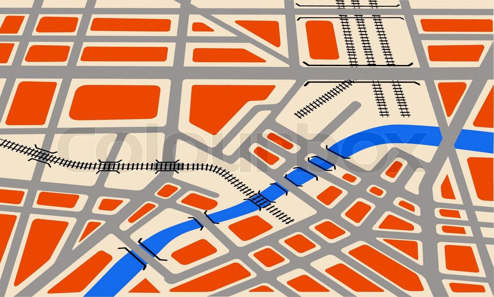 Vector map | Stock vector | Colourbox