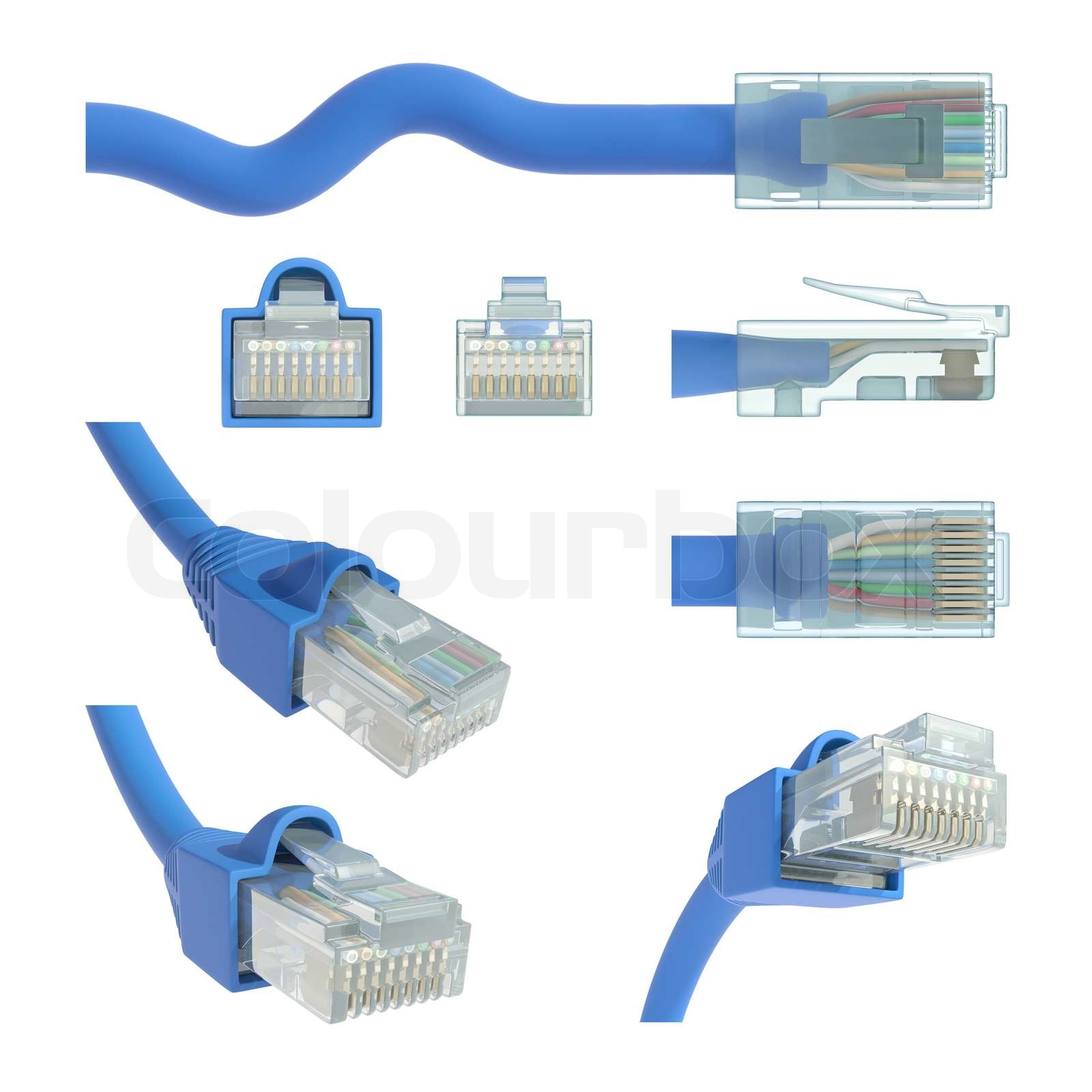 RJ45 Views and Angles | Stock image | Colourbox