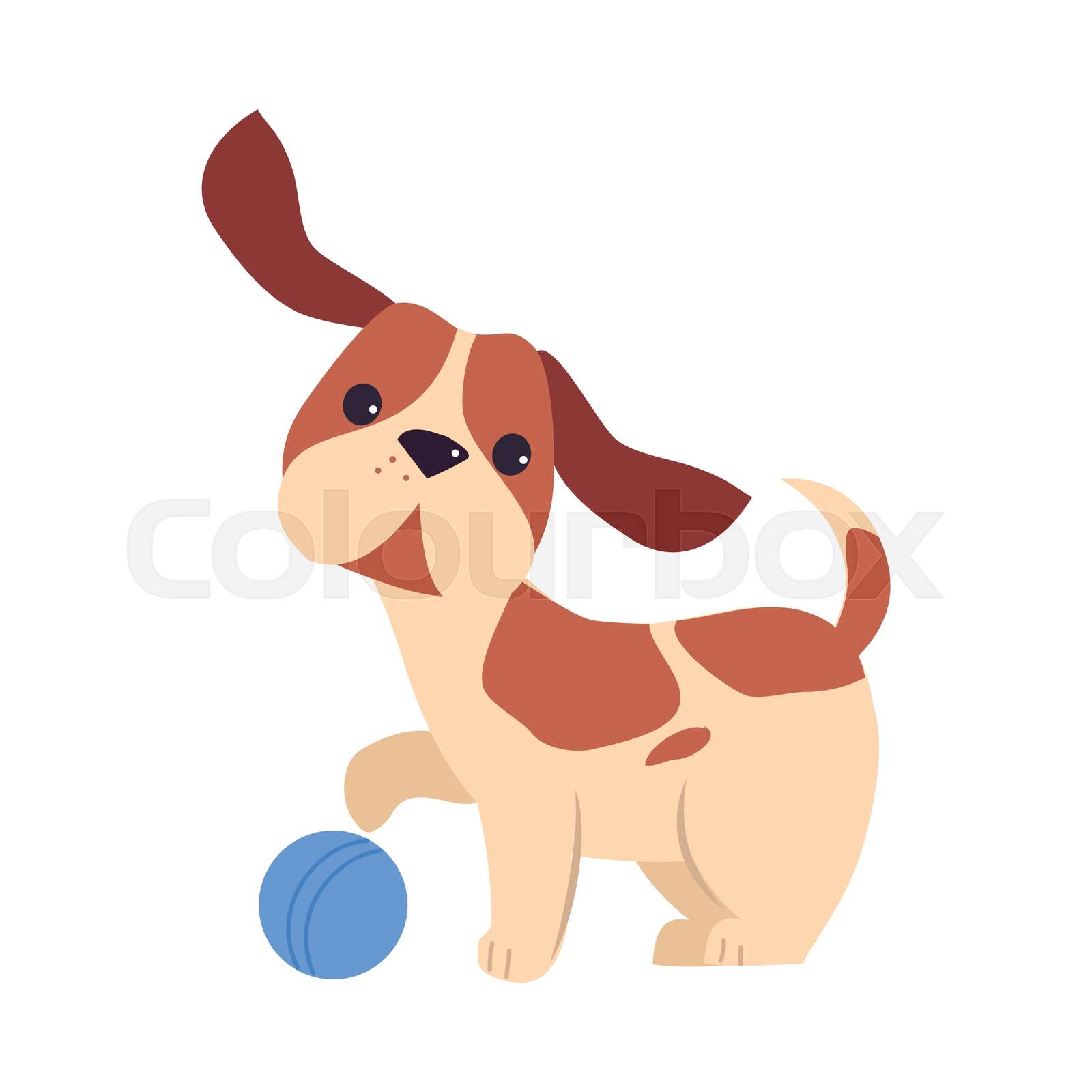 Dog Playing With Ball