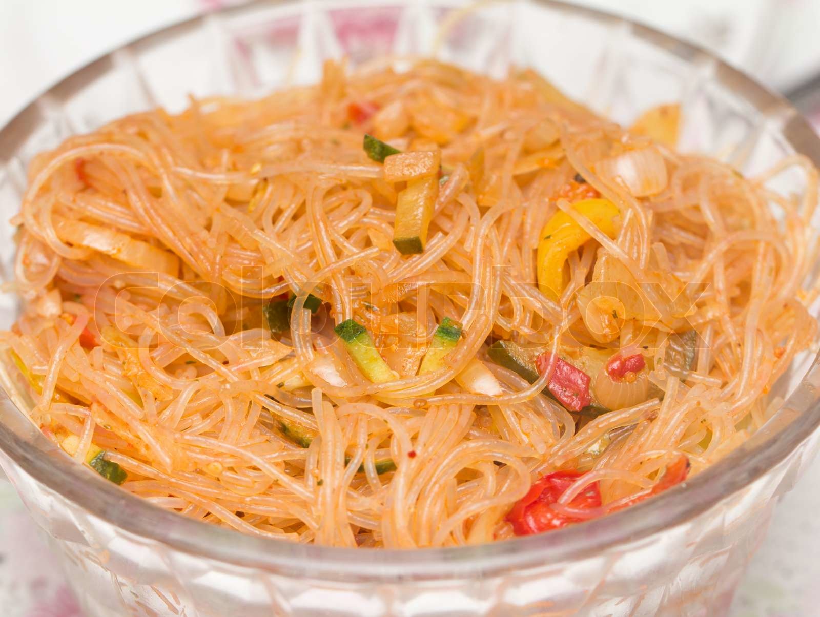 funchoza Korean salad | Stock image | Colourbox