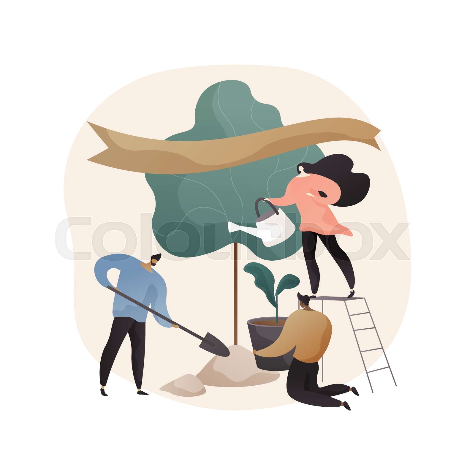 Volunteering abstract concept vector illustration. | Stock vector ...