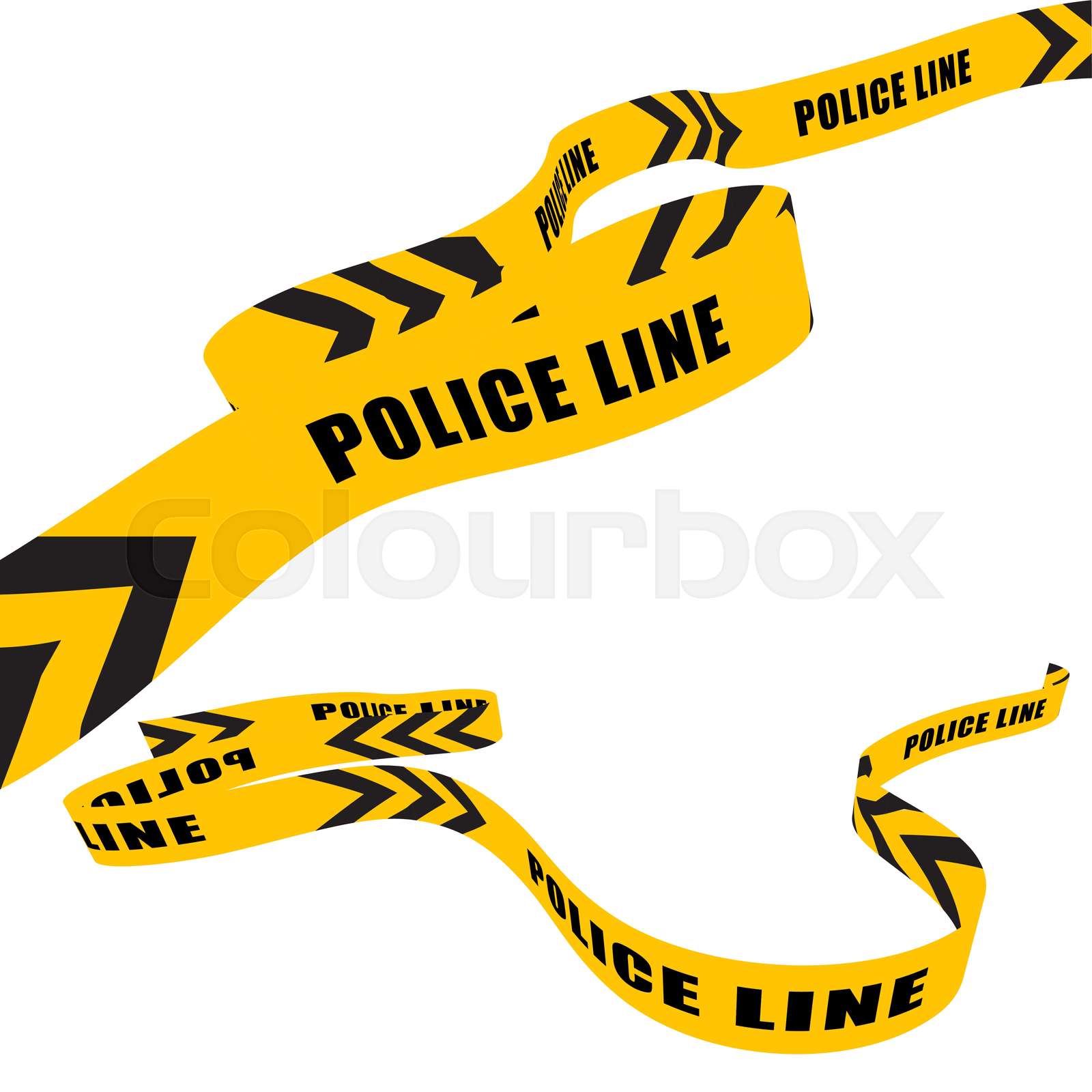 Warning Line police vector design | Stock vector | Colourbox
