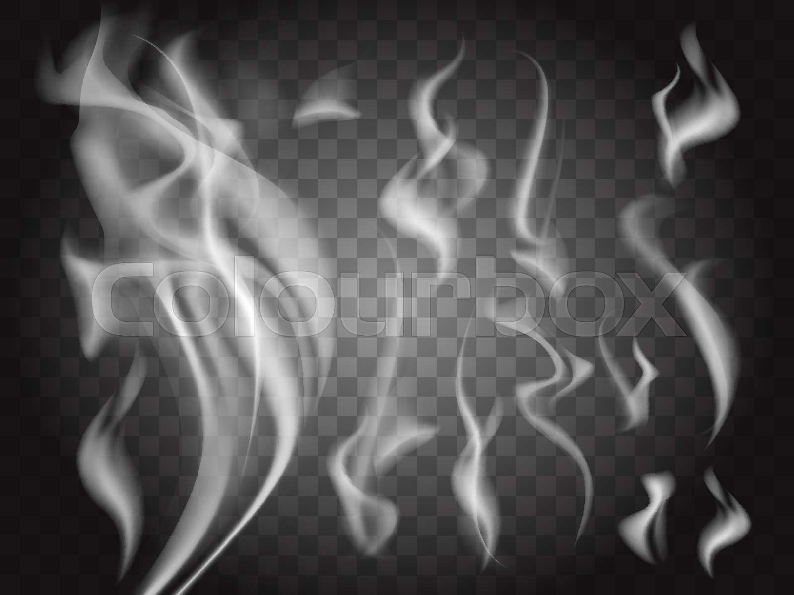 Vector transparent smoke | Stock vector | Colourbox