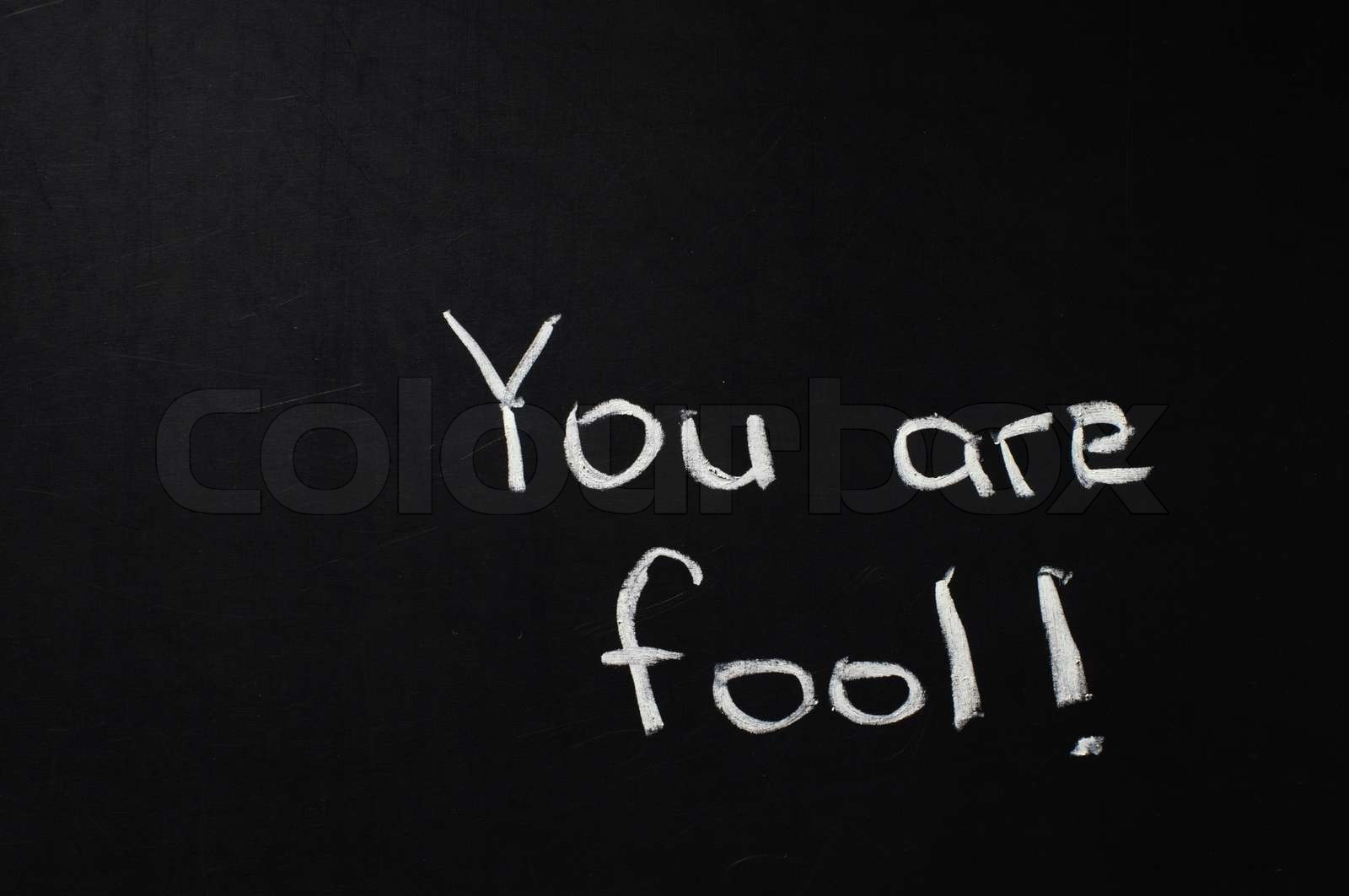 You are fool! | Stock image | Colourbox