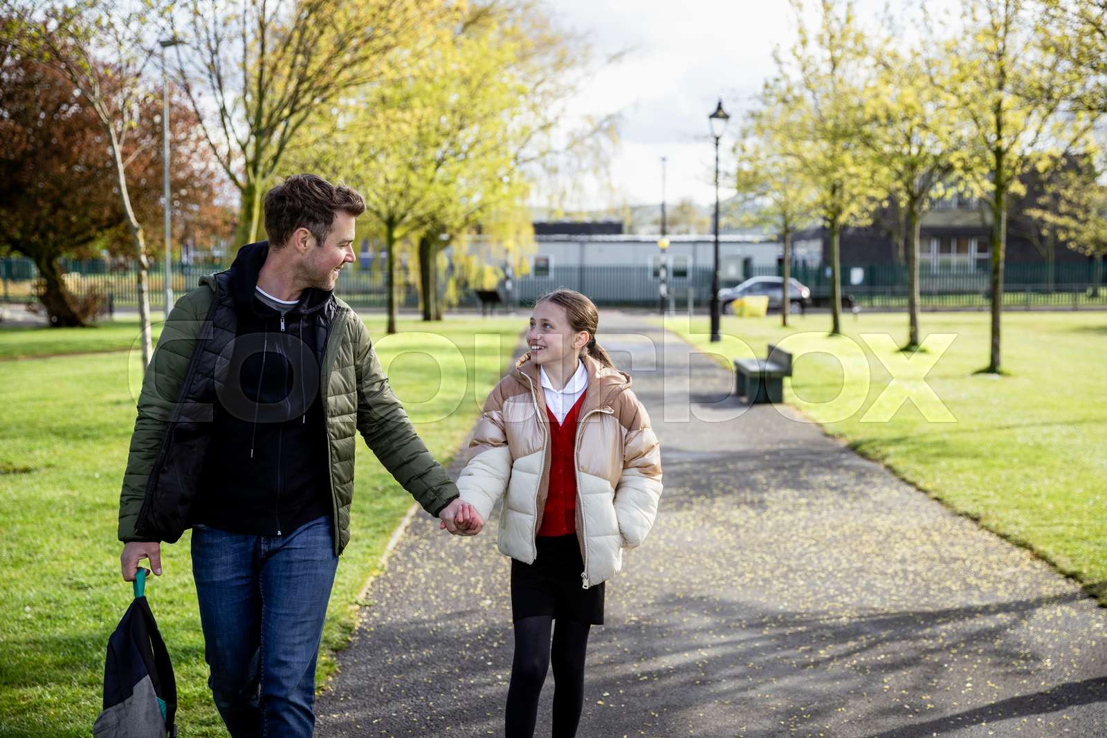 Walking Home From School | Stock image | Colourbox