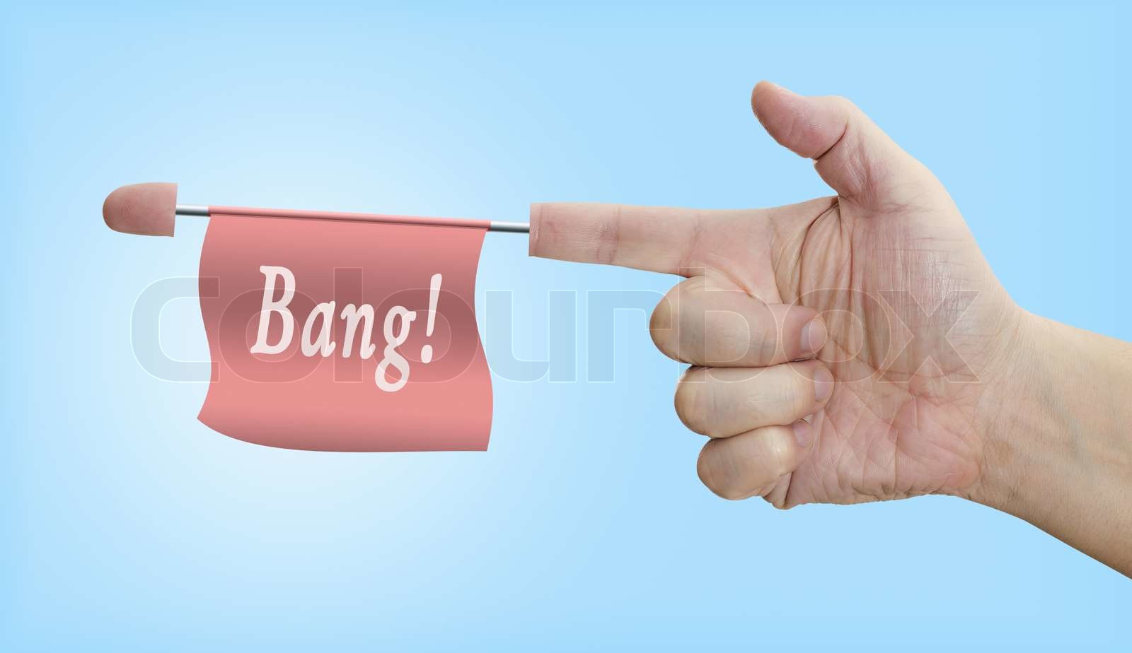 Finger Bang | Stock image | Colourbox