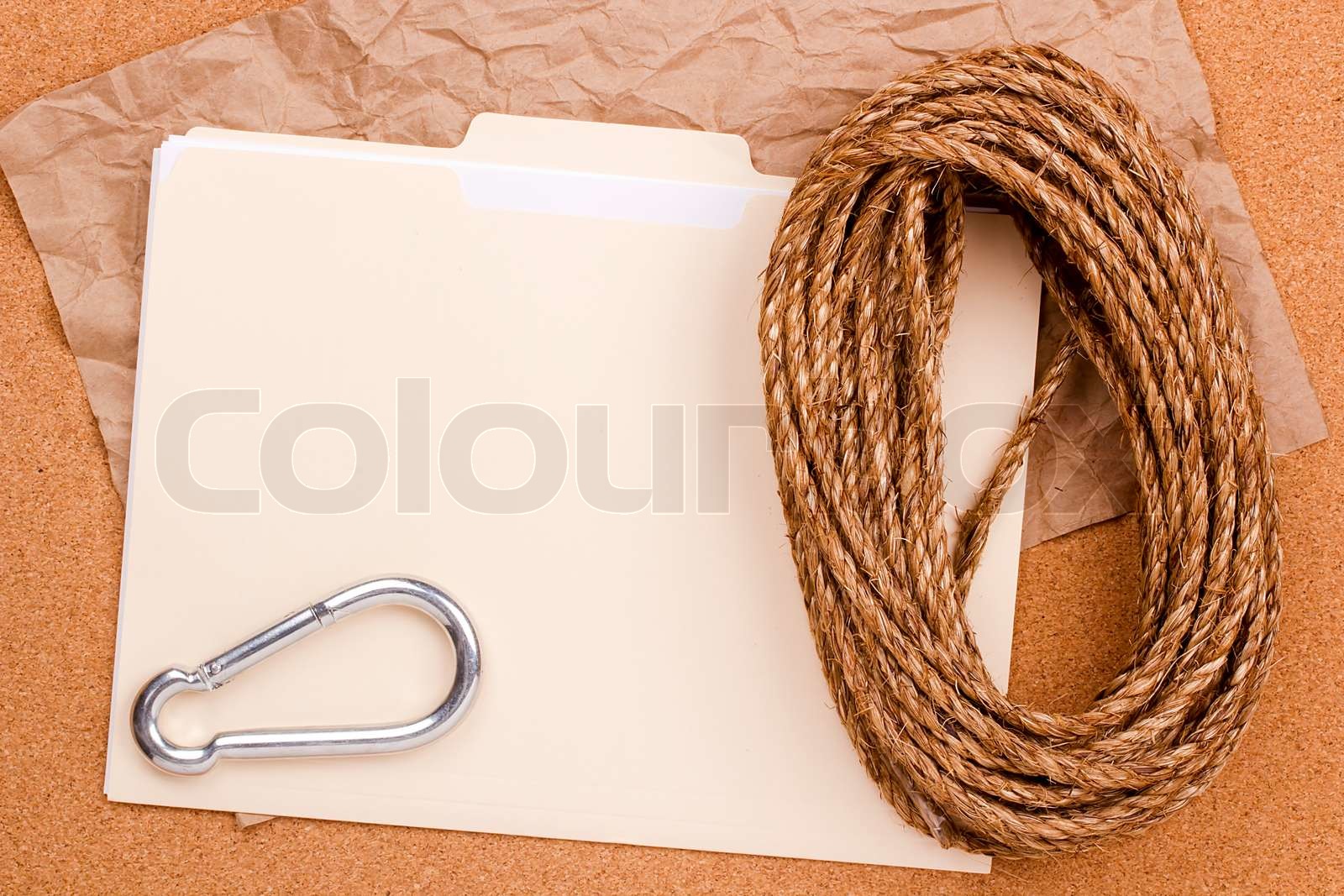Rope and Folder | Stock image | Colourbox