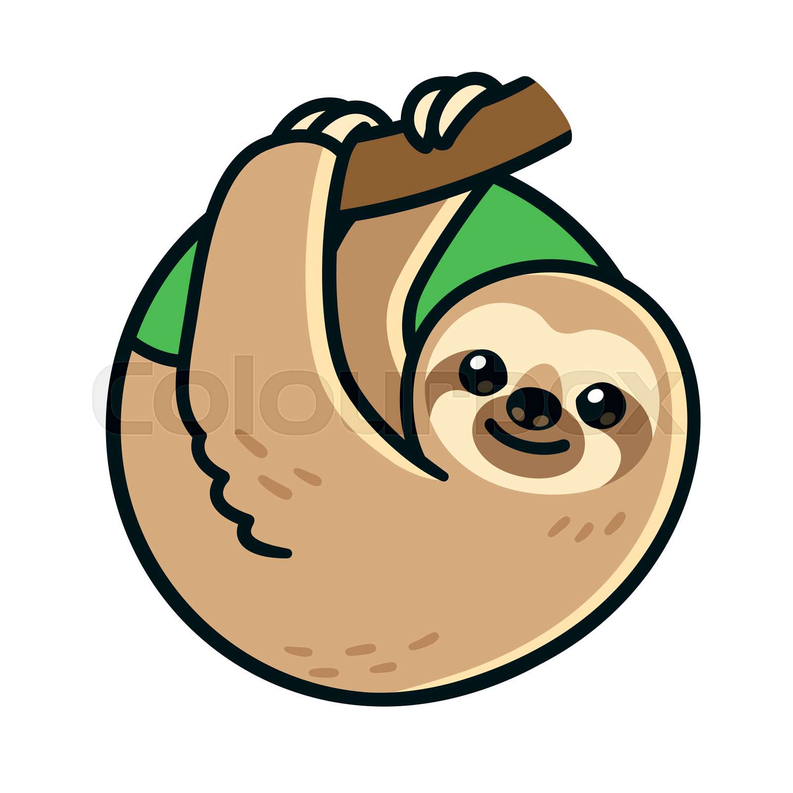 Sloth Drawing Simple