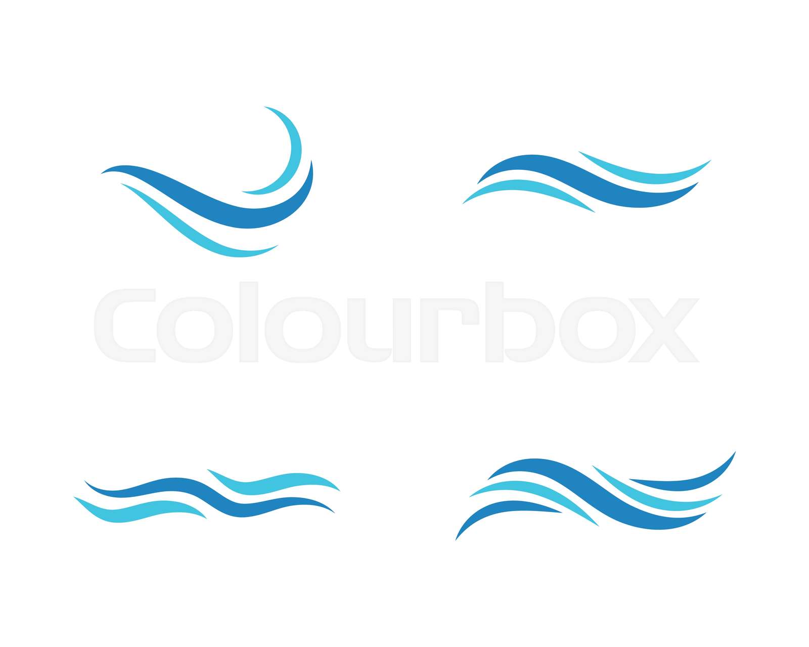 Water wave vector illustration design | Stock vector | Colourbox