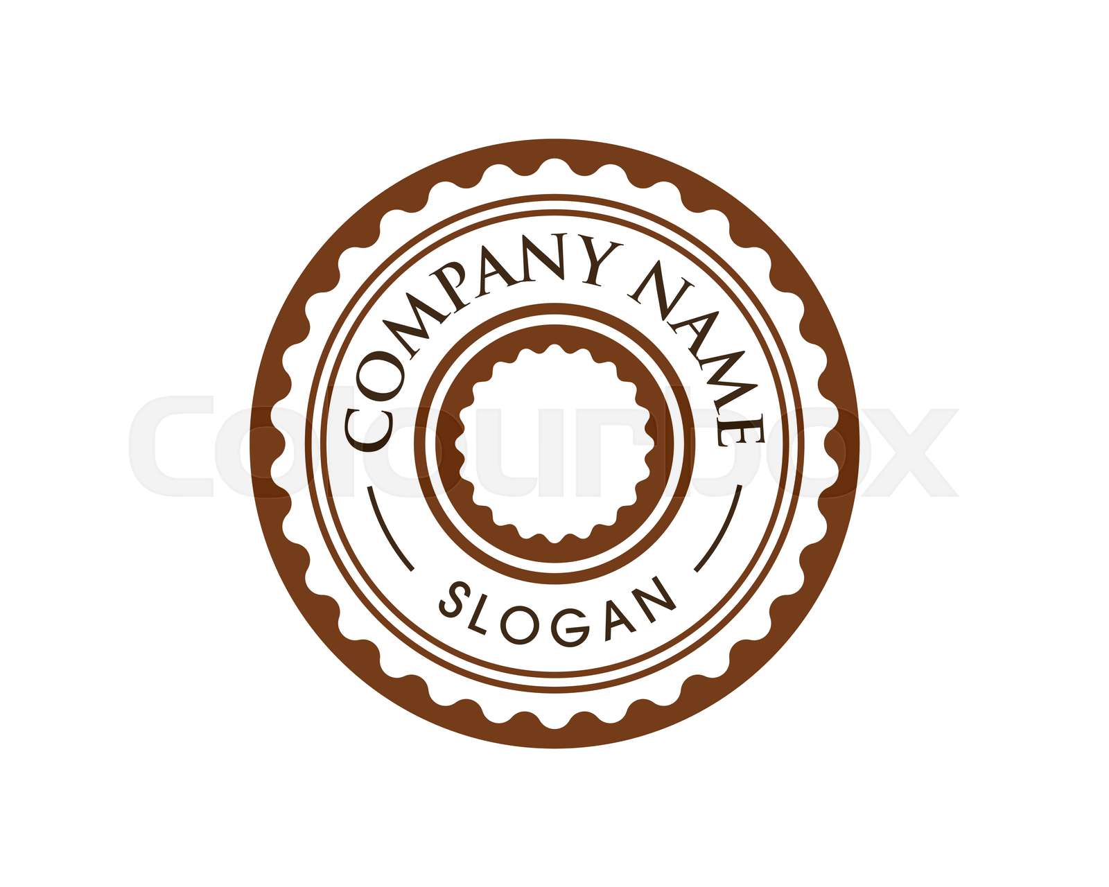 Circle emblem illustration design | Stock vector | Colourbox