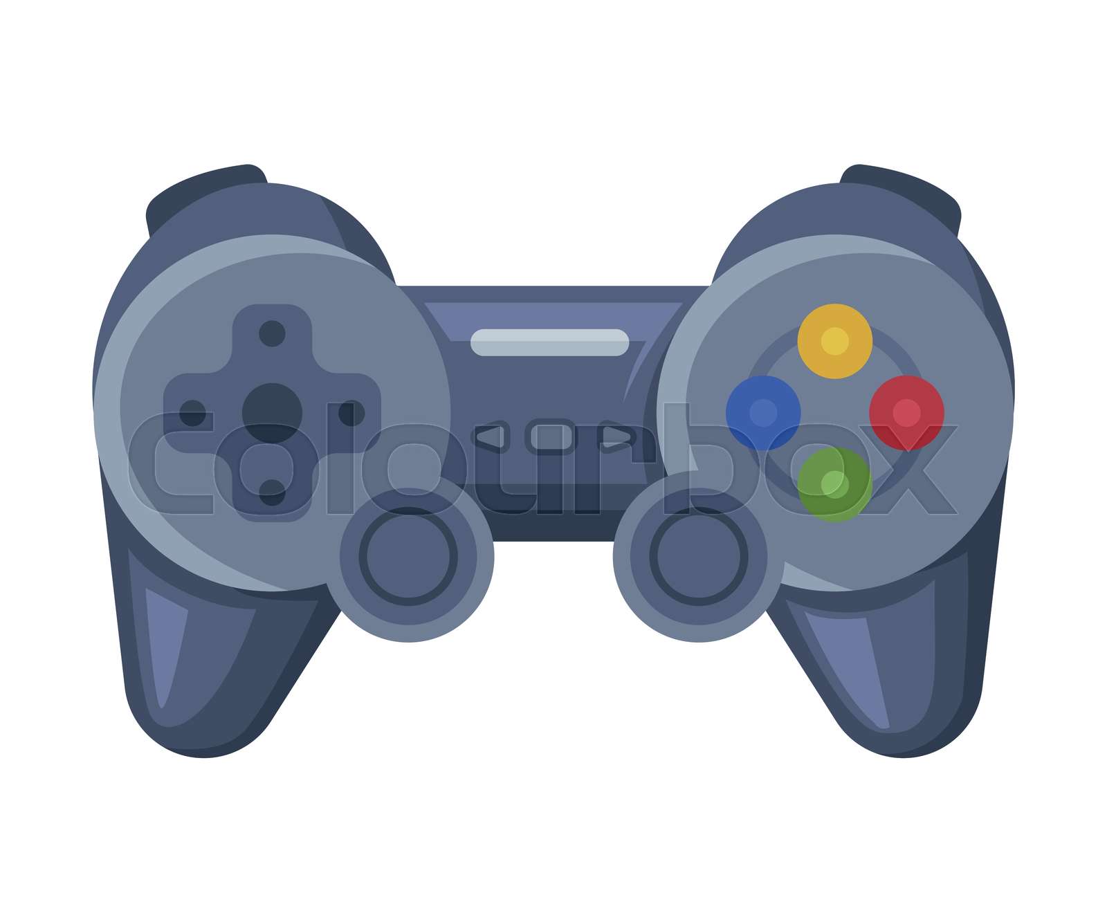 Cartoon Game Controller Logo