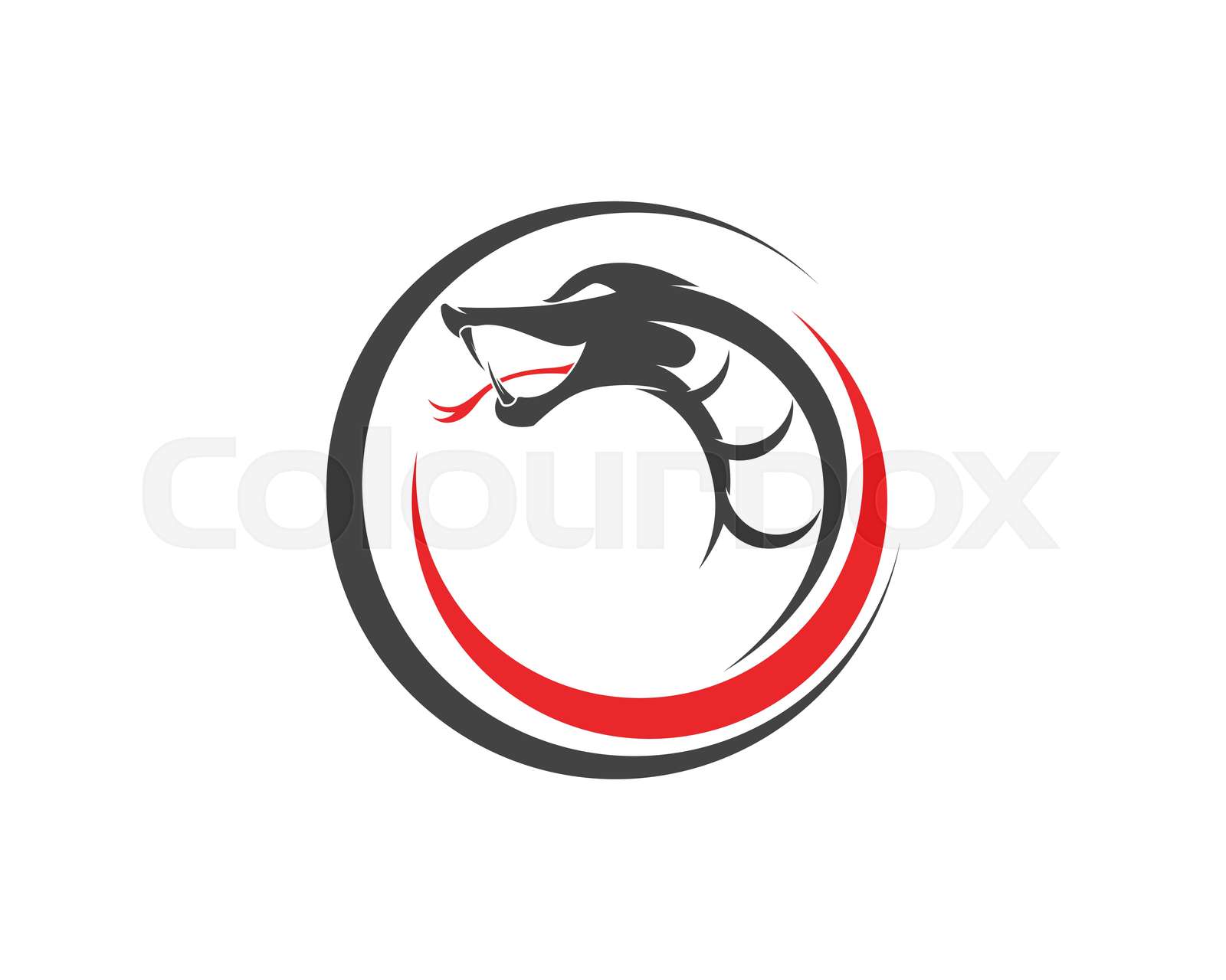vector snake simple logo design element | Stock vector | Colourbox