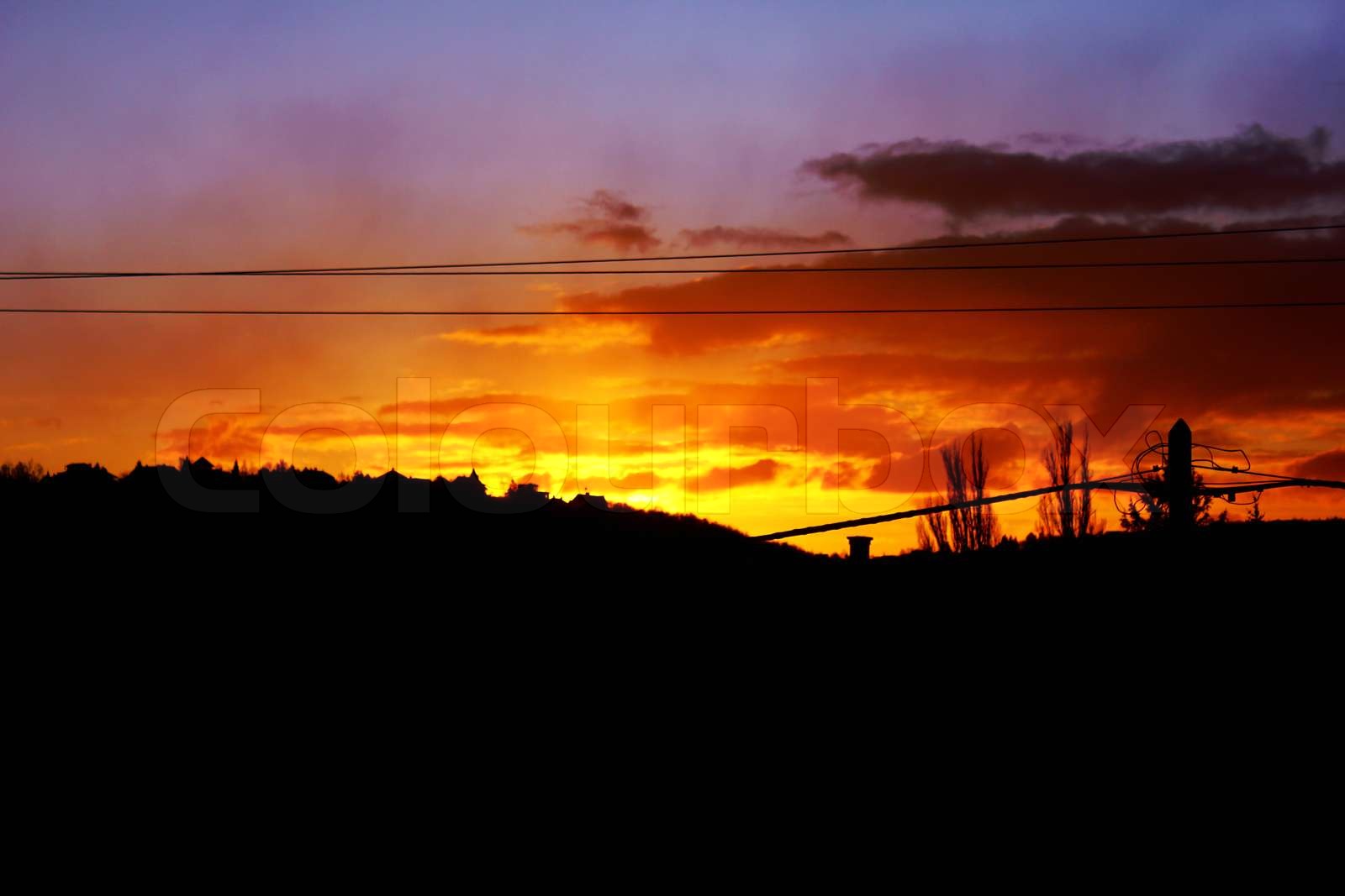 sun goes down | Stock image | Colourbox