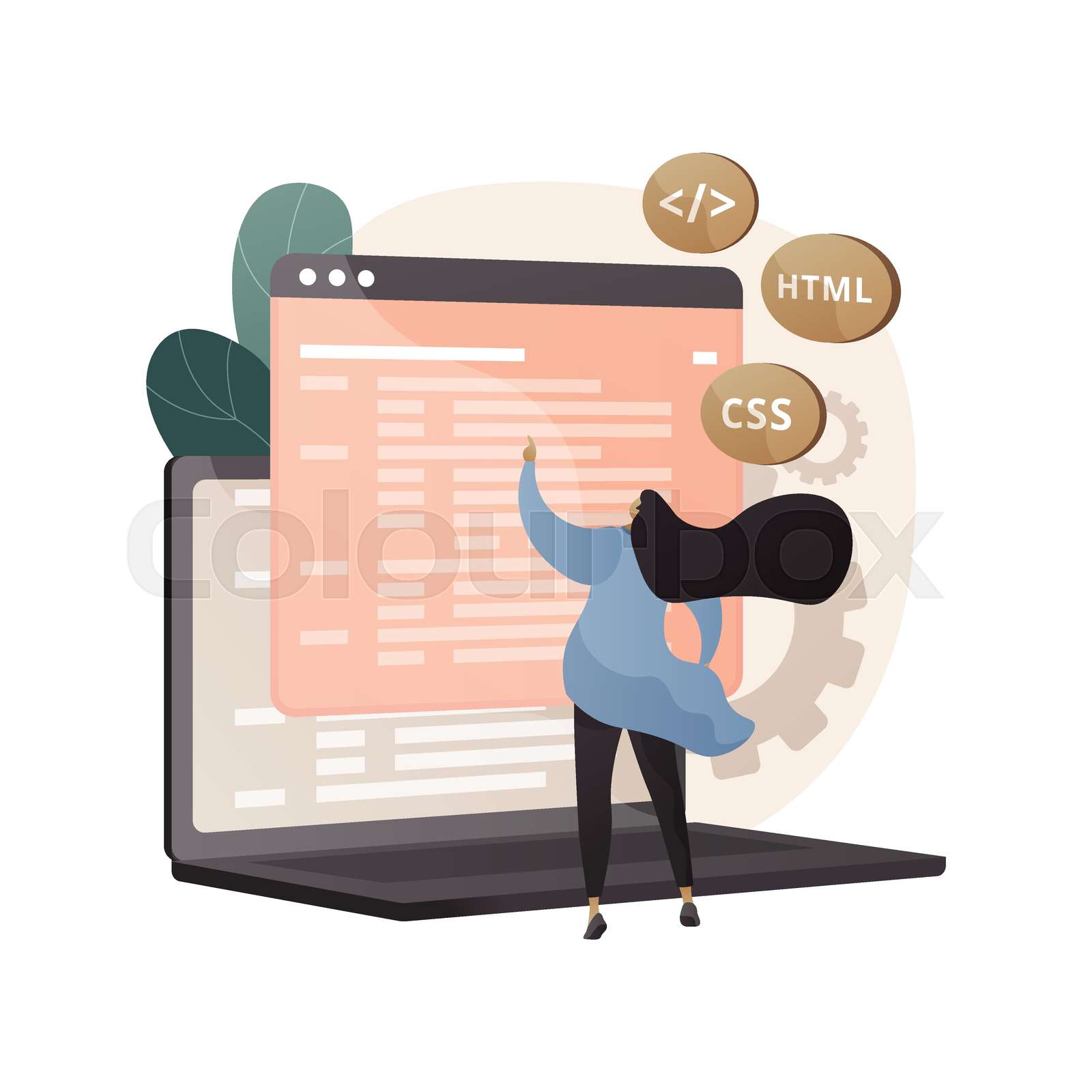 Web Development Abstract Concept Vector Illustration Stock Vector Colourbox