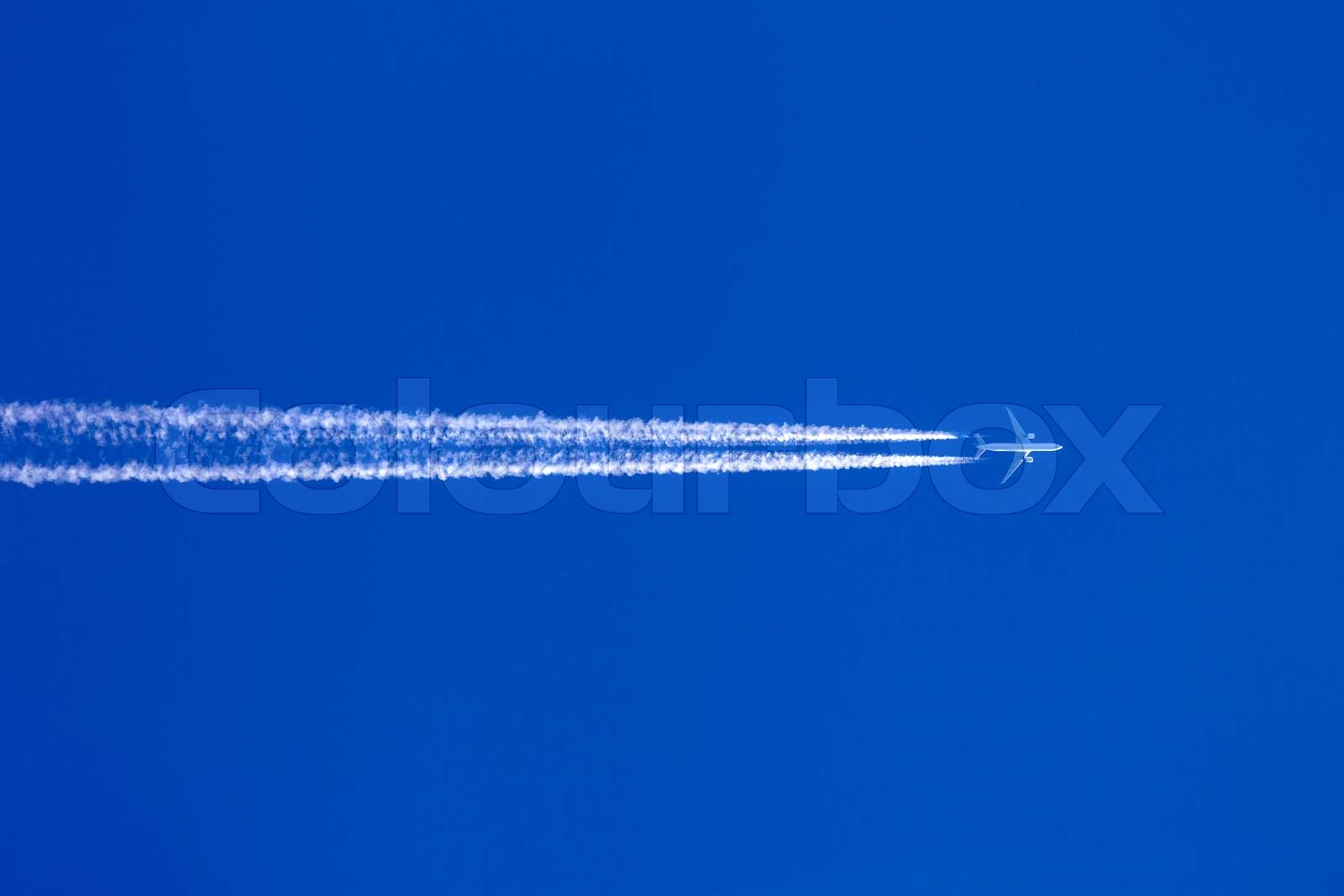 aircraft contrails | Stock image | Colourbox