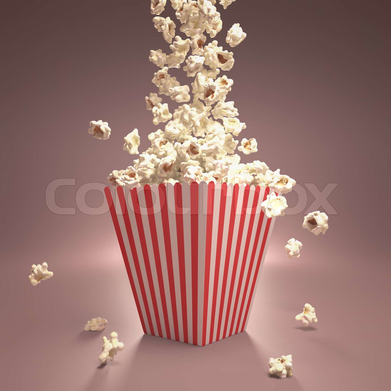 Dropping Popcorn | Stock image | Colourbox