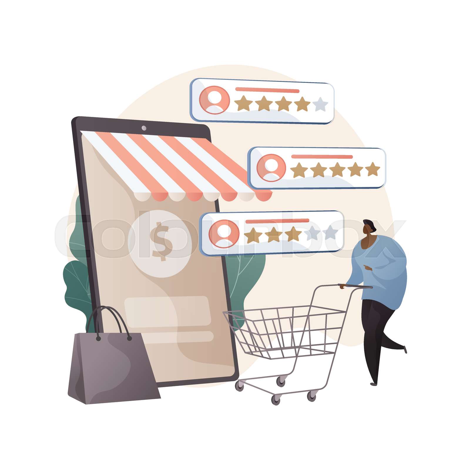 Seller reputation system abstract concept vector illustration. | Stock ...