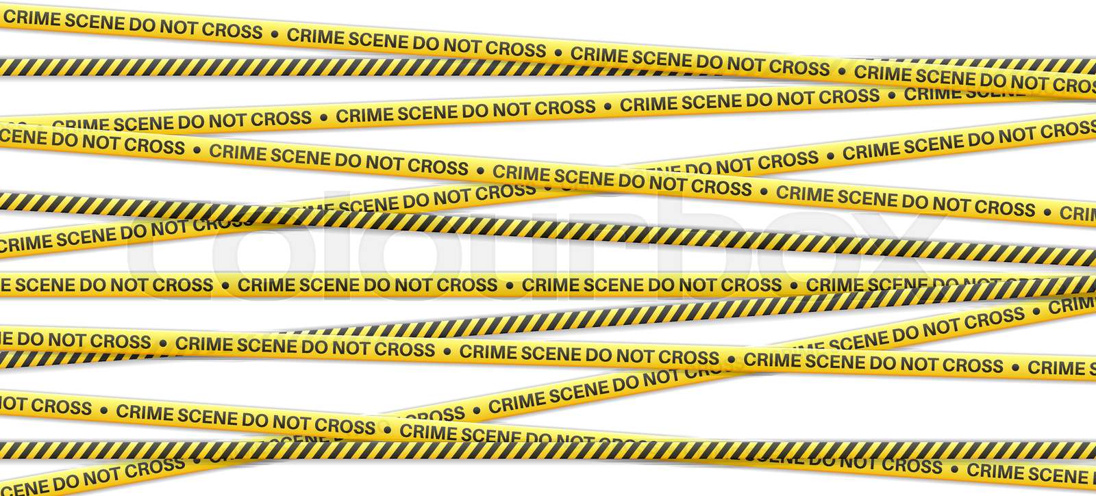 Crime scene tape | Stock vector | Colourbox