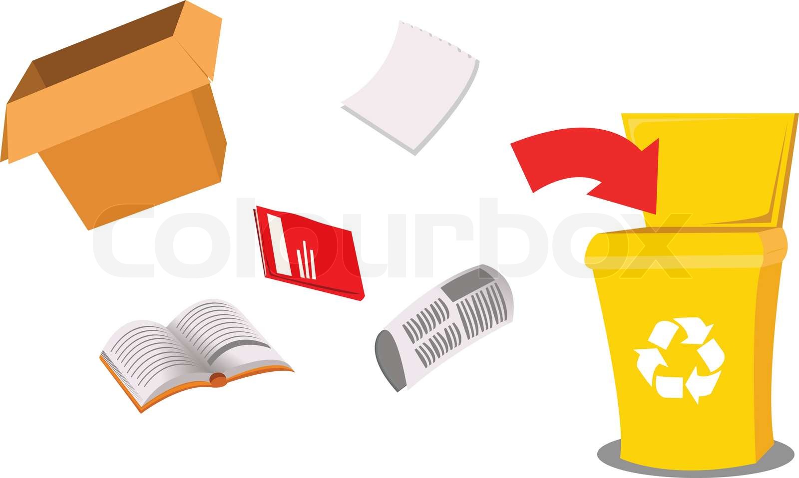 Recycling paper | Stock vector | Colourbox