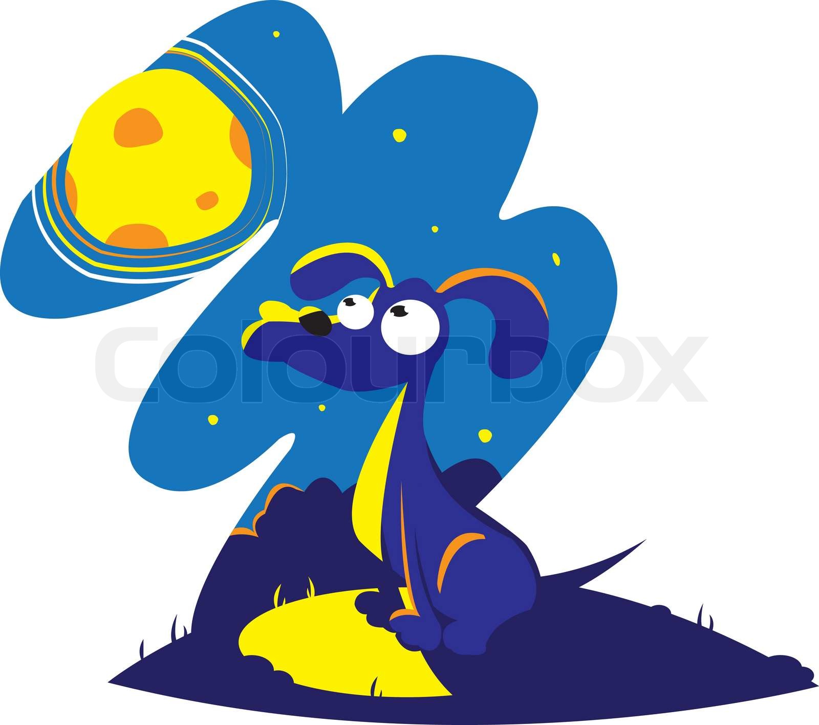 Dog Howling | Stock vector | Colourbox