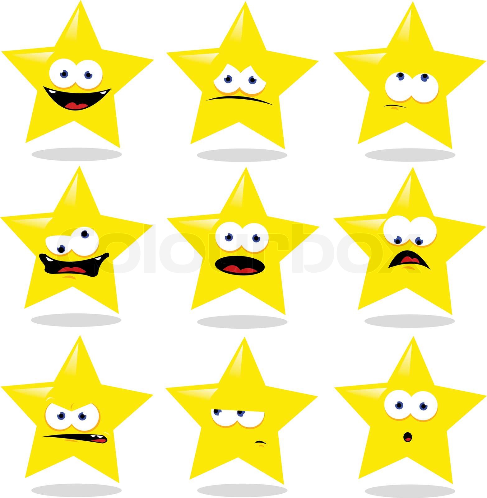 Funny Star | Stock vector | Colourbox