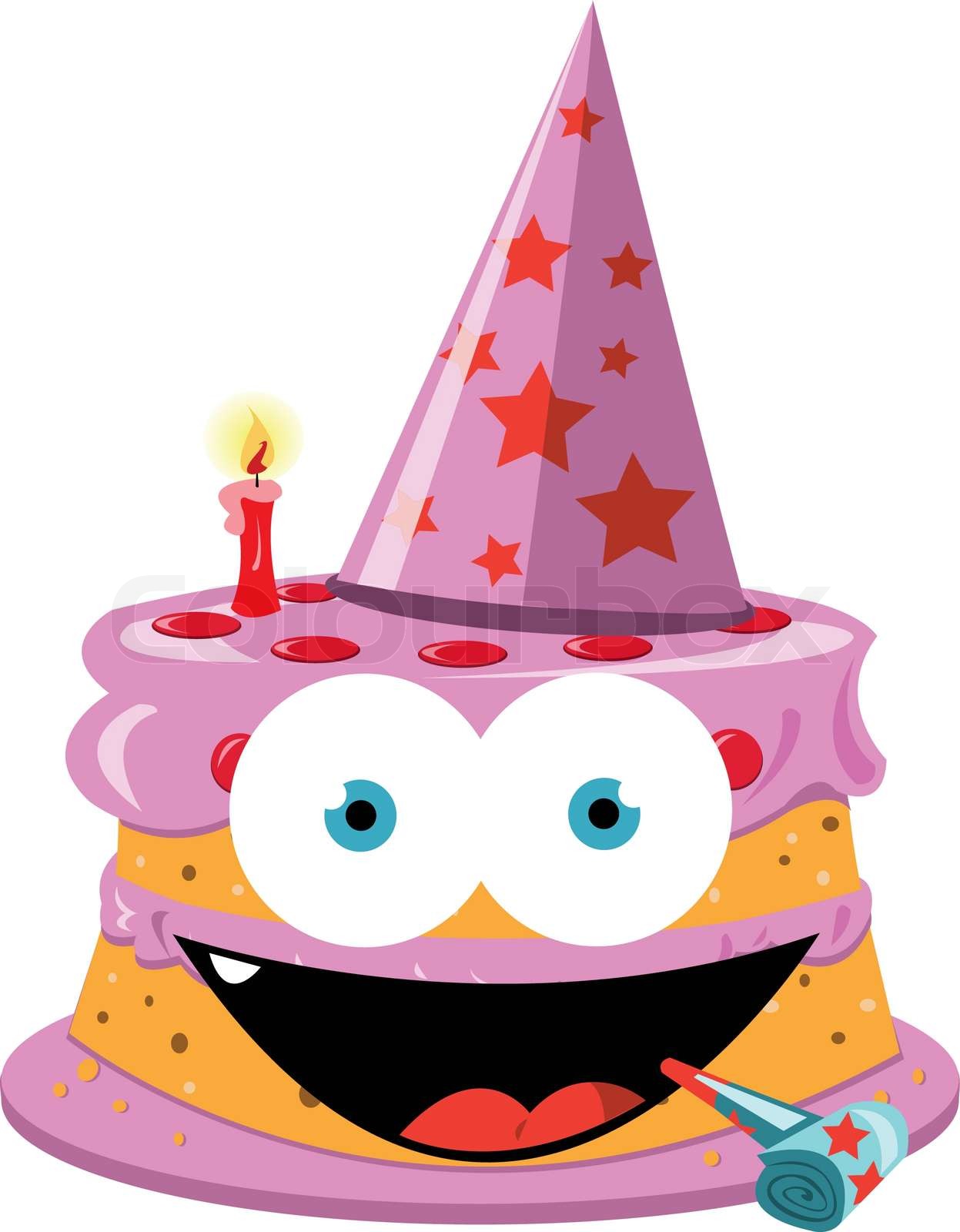 Funny Cake - Girly Version | Stock vector | Colourbox