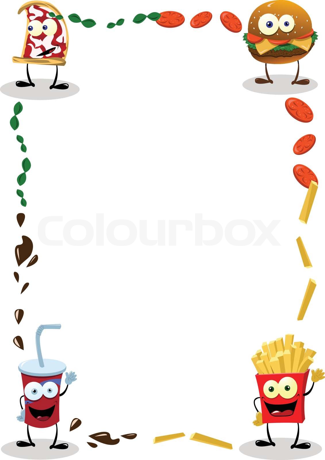 Menu Frame Stock Vector Colourbox