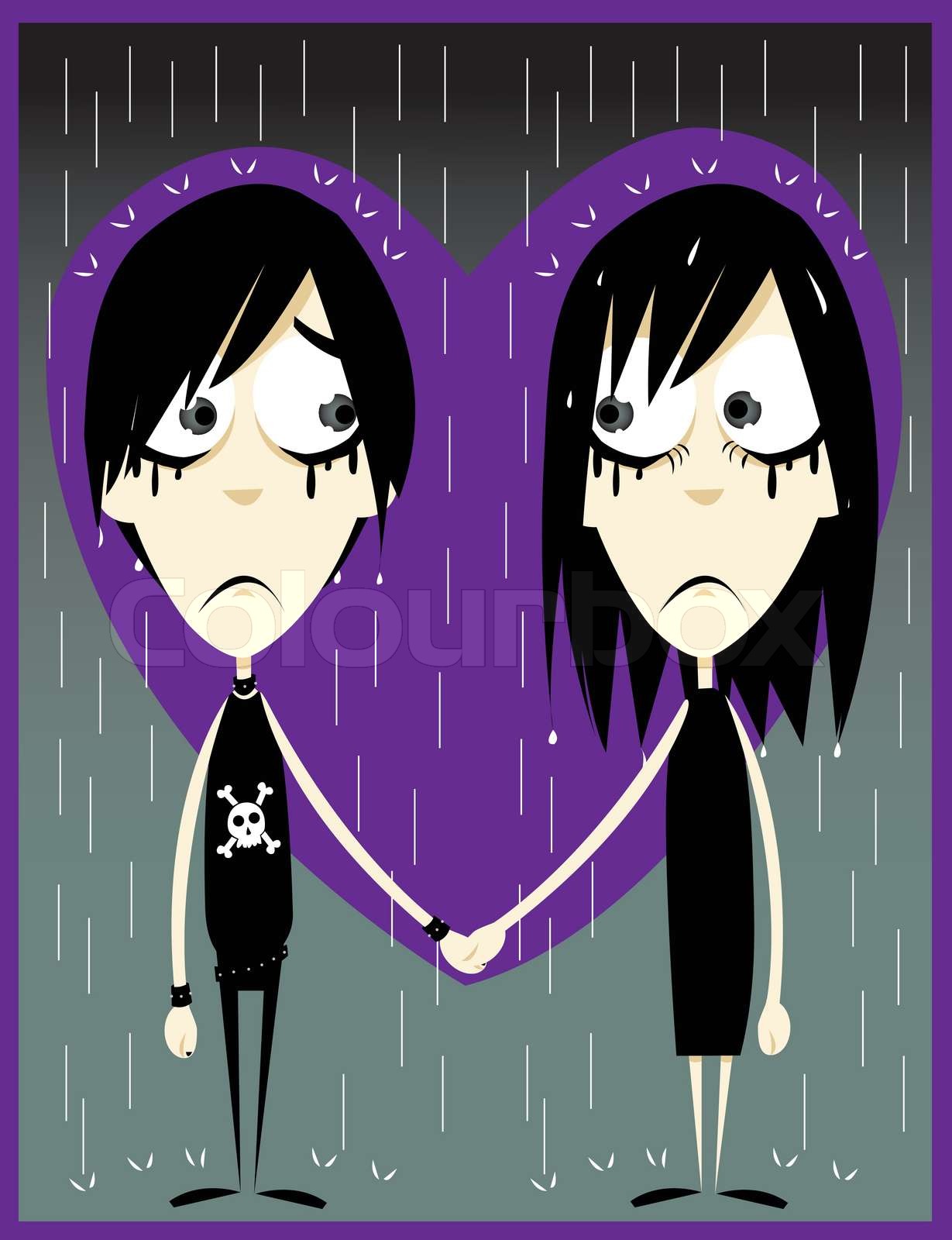 Emo Love | Stock vector | Colourbox