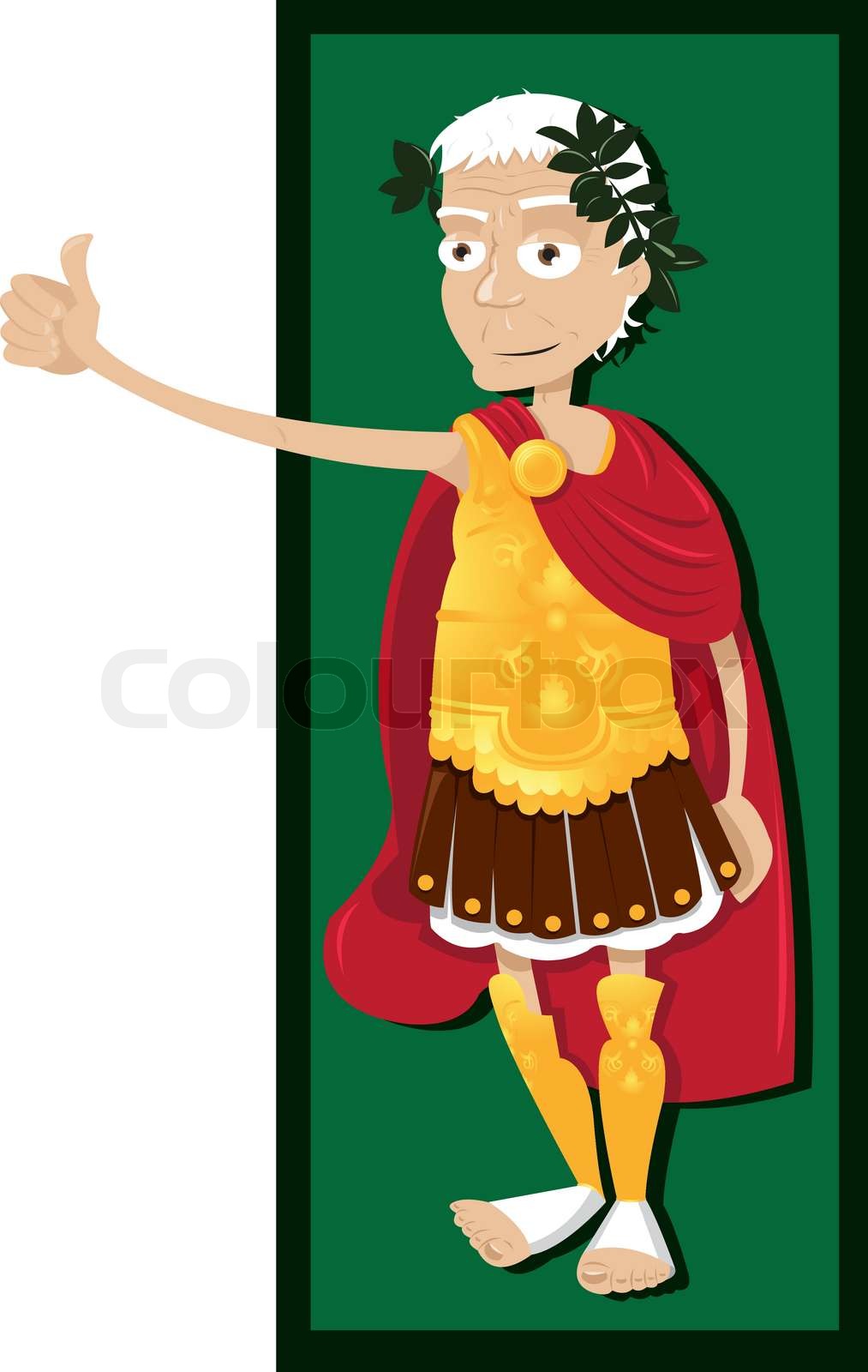 Julius Caesar thumbs up | Stock vector | Colourbox