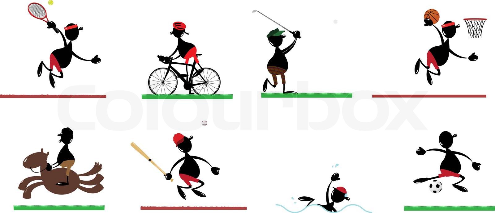 verschiedene Sportarten | Stock-Vektor | Colourbox