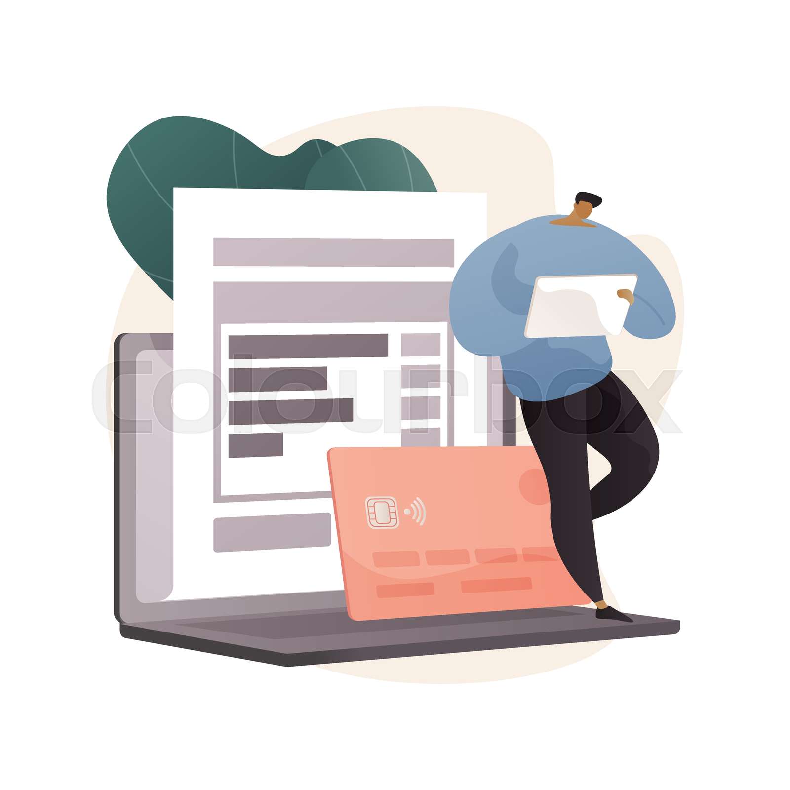 E-invoicing abstract concept vector illustration. | Stock vector ...