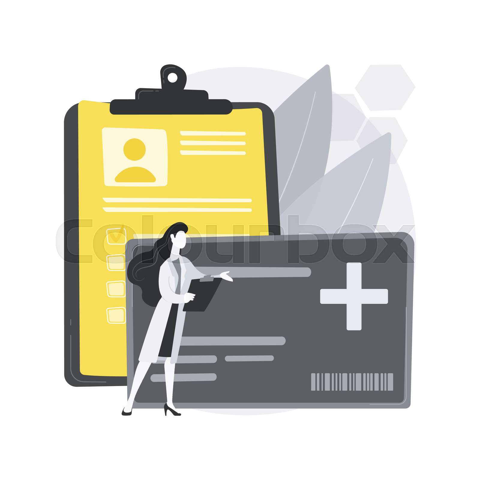 Healthcare smart card abstract concept vector illustration. | Stock ...