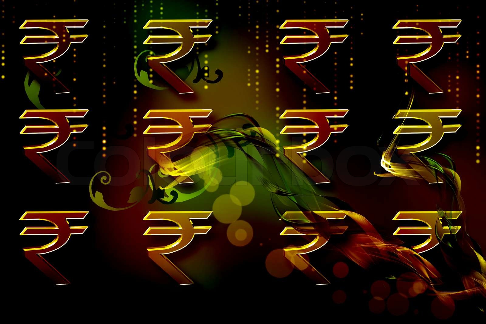 Indian Rupee sign | Stock image | Colourbox