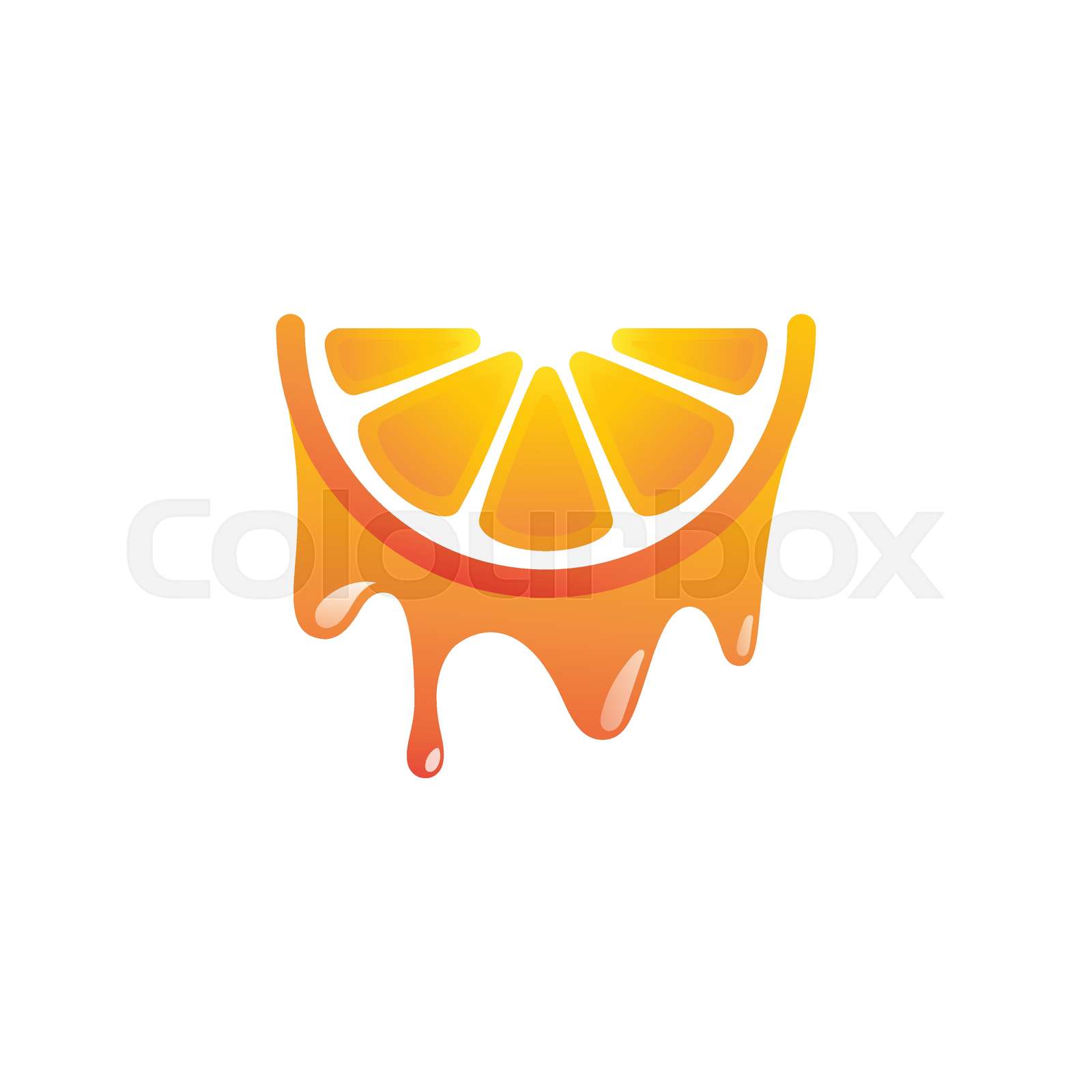 Orange logo design Vector icon illustration | Stock vector | Colourbox
