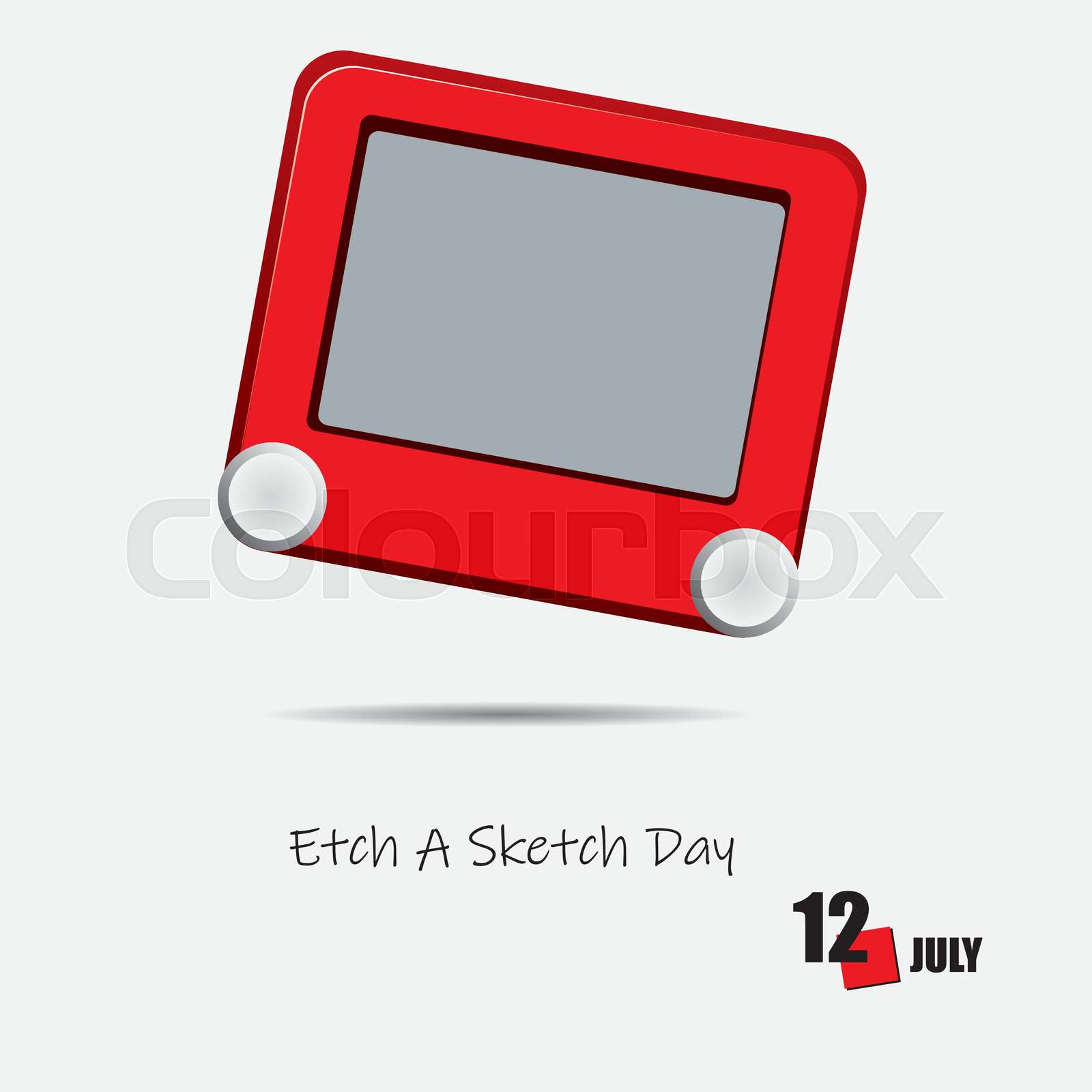 Happy Etch A Sketch Day | Stock vector | Colourbox