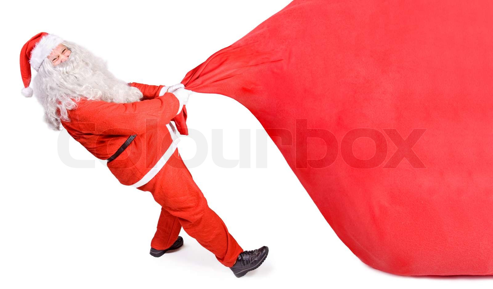 Santa Claus with a big bag | Stock image | Colourbox