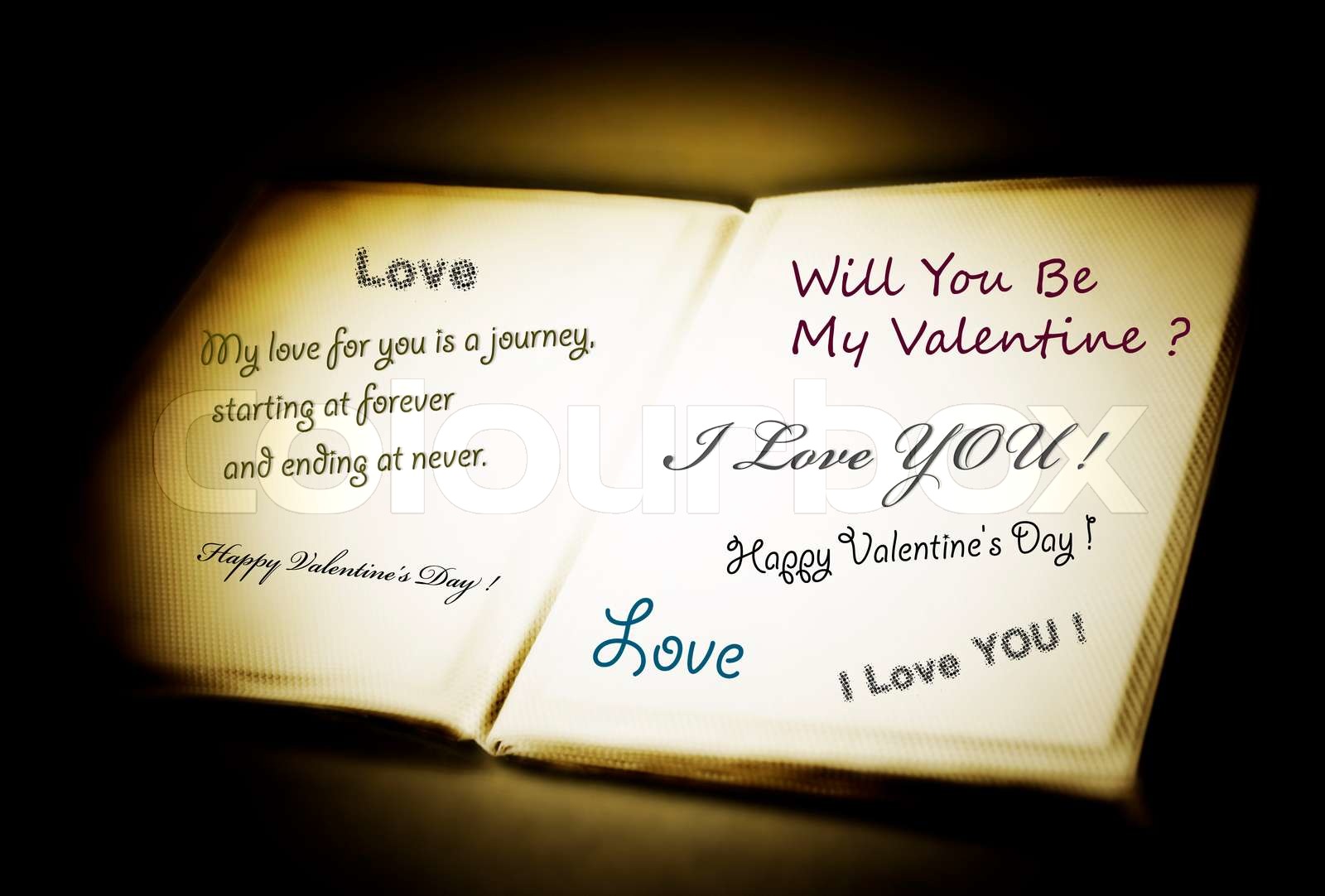 Love declaration | Stock image | Colourbox