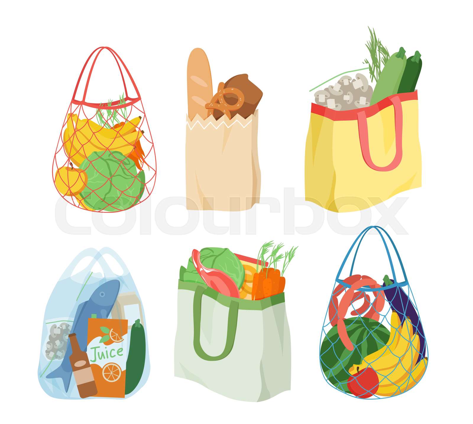 Shopping Bags Clipart
