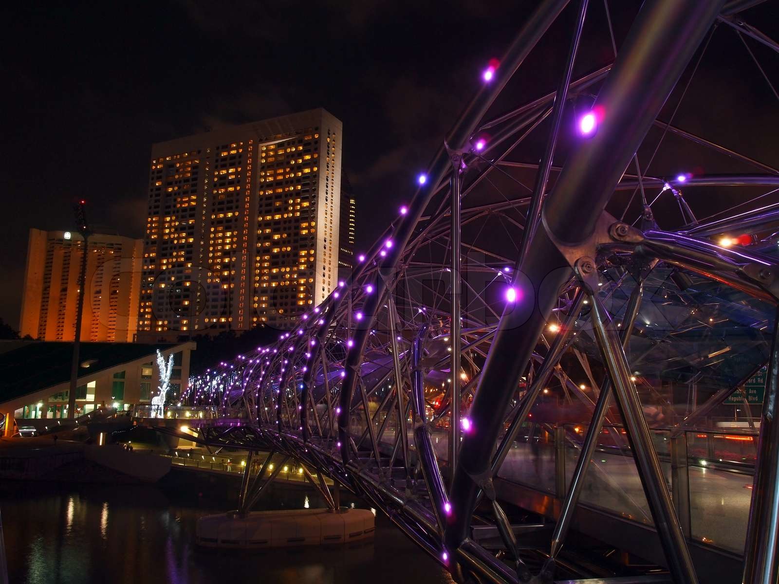 The Helix Bridge | Stock image | Colourbox