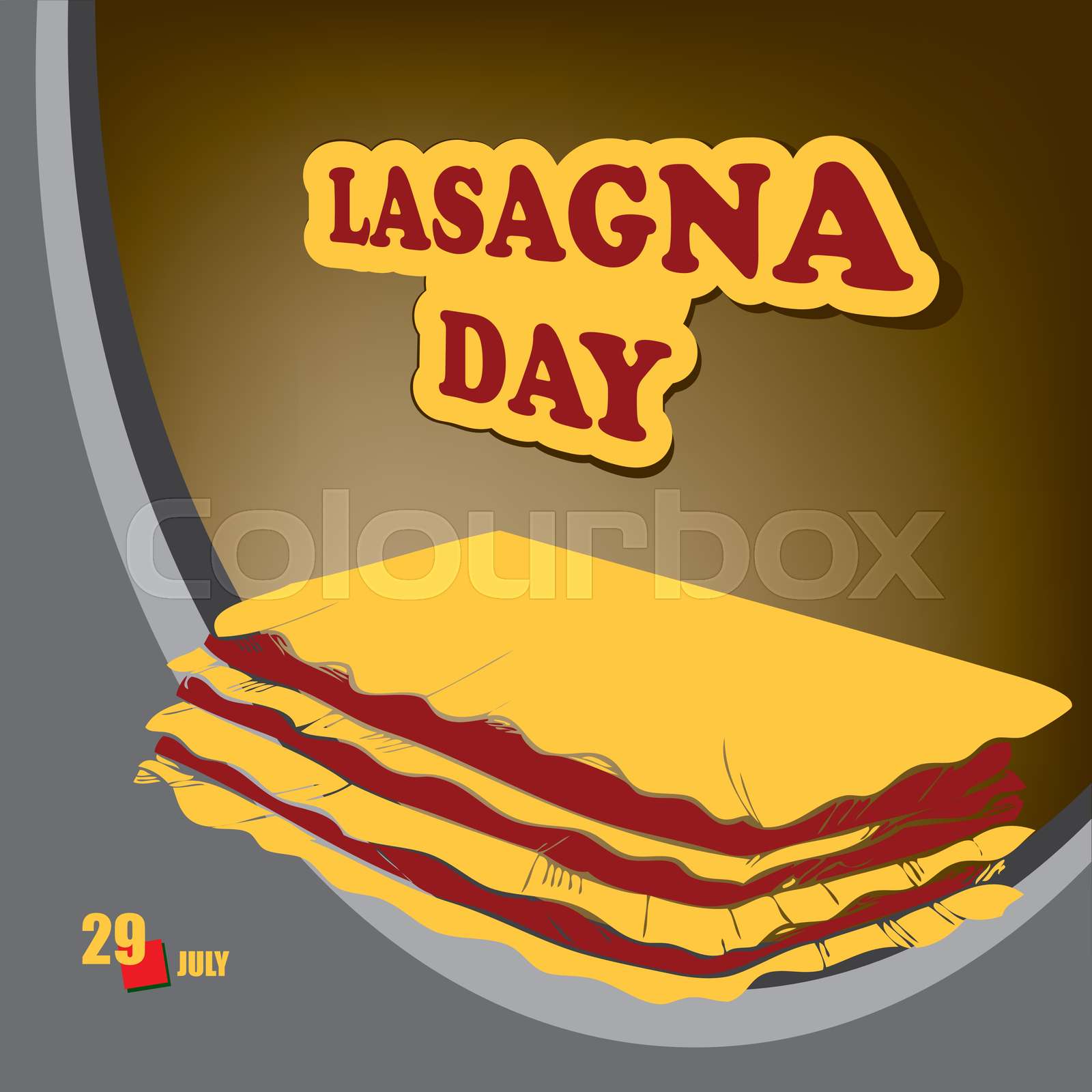 Lasagna Day | Stock vector | Colourbox