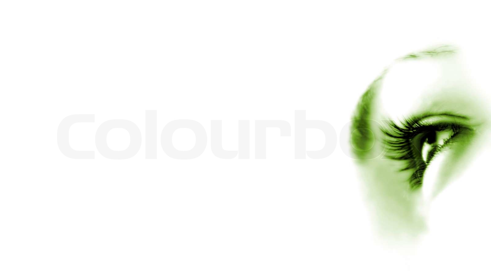 Women's eye - looking forward | Stock image | Colourbox