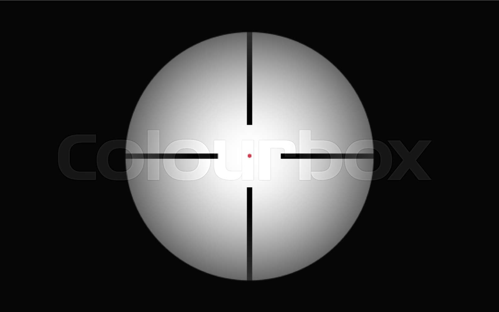 Crosshair of sniper scope viewfinder. Aiming cross of a gun optics ...