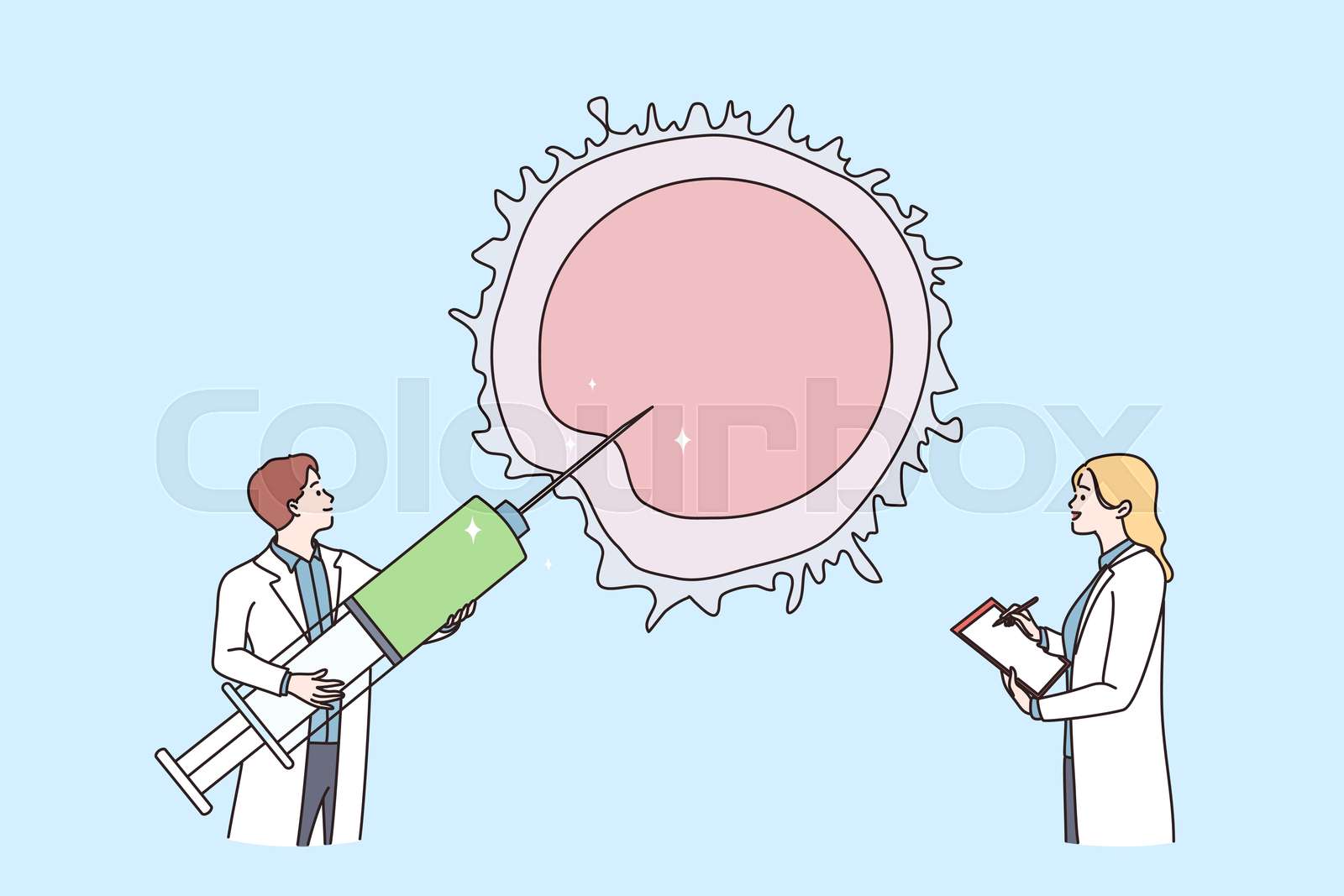 Reproductology and reproductive system health concept | Stock vector ...