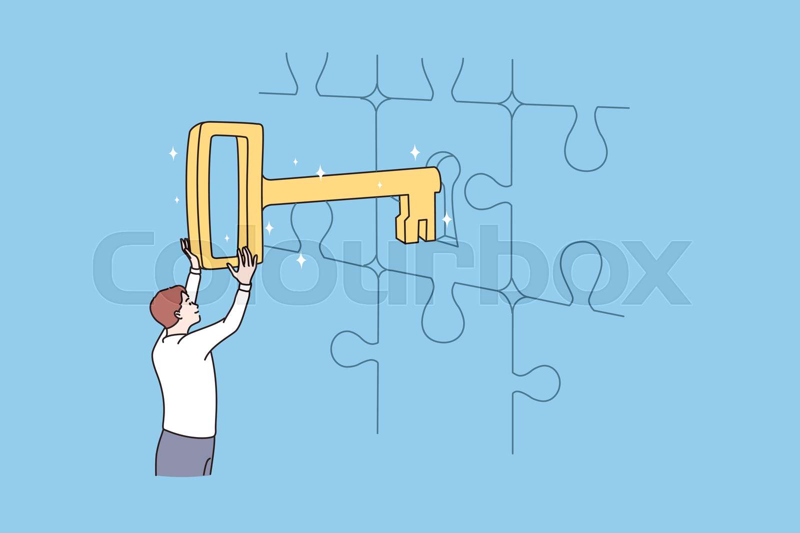 Business Key Solution And Success Concept Stock Vector Colourbox business-key-solution-and-success-concept-stock-vector-colourbox