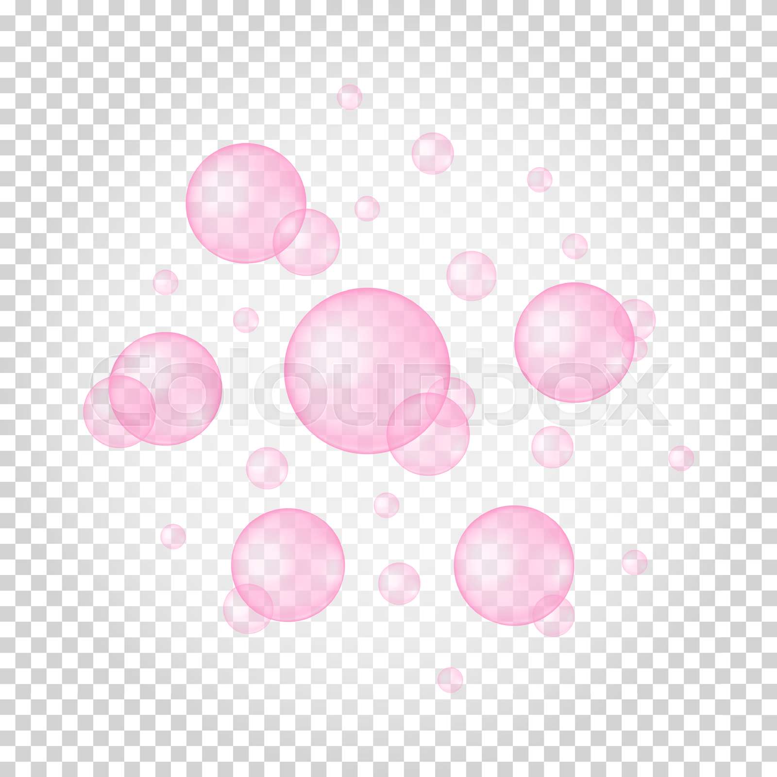 Pink Bubbles Clip Art