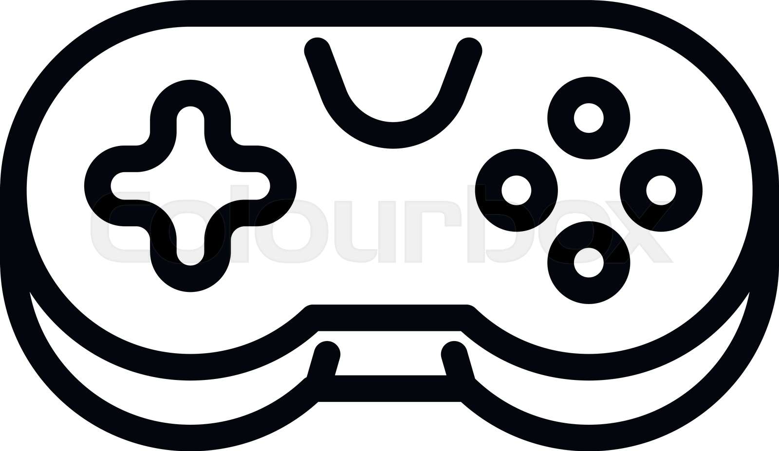 spielsteuerung, spiel, icon | Stock-Vektor | Colourbox