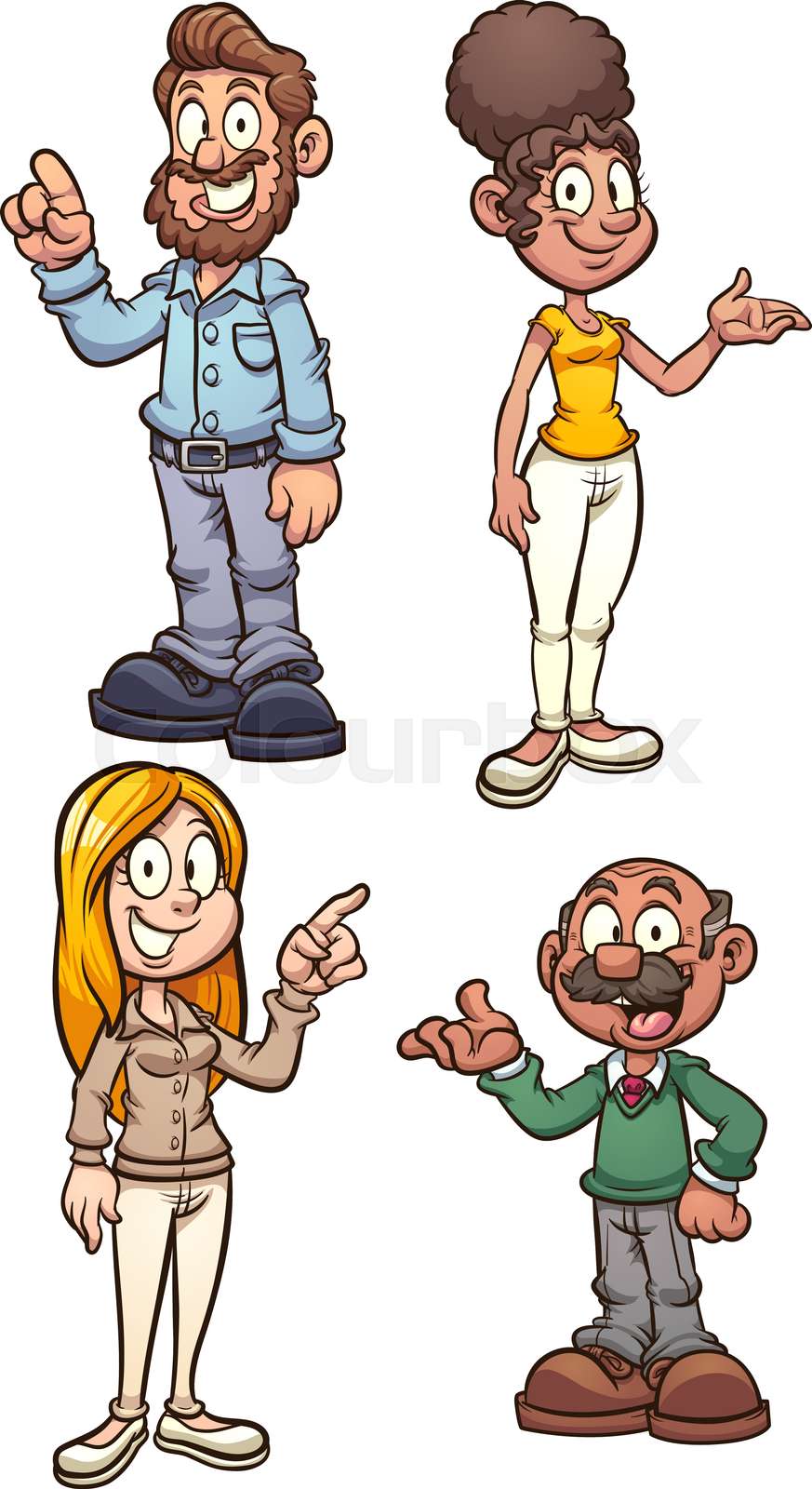 Cartoon people | Stock vector | Colourbox