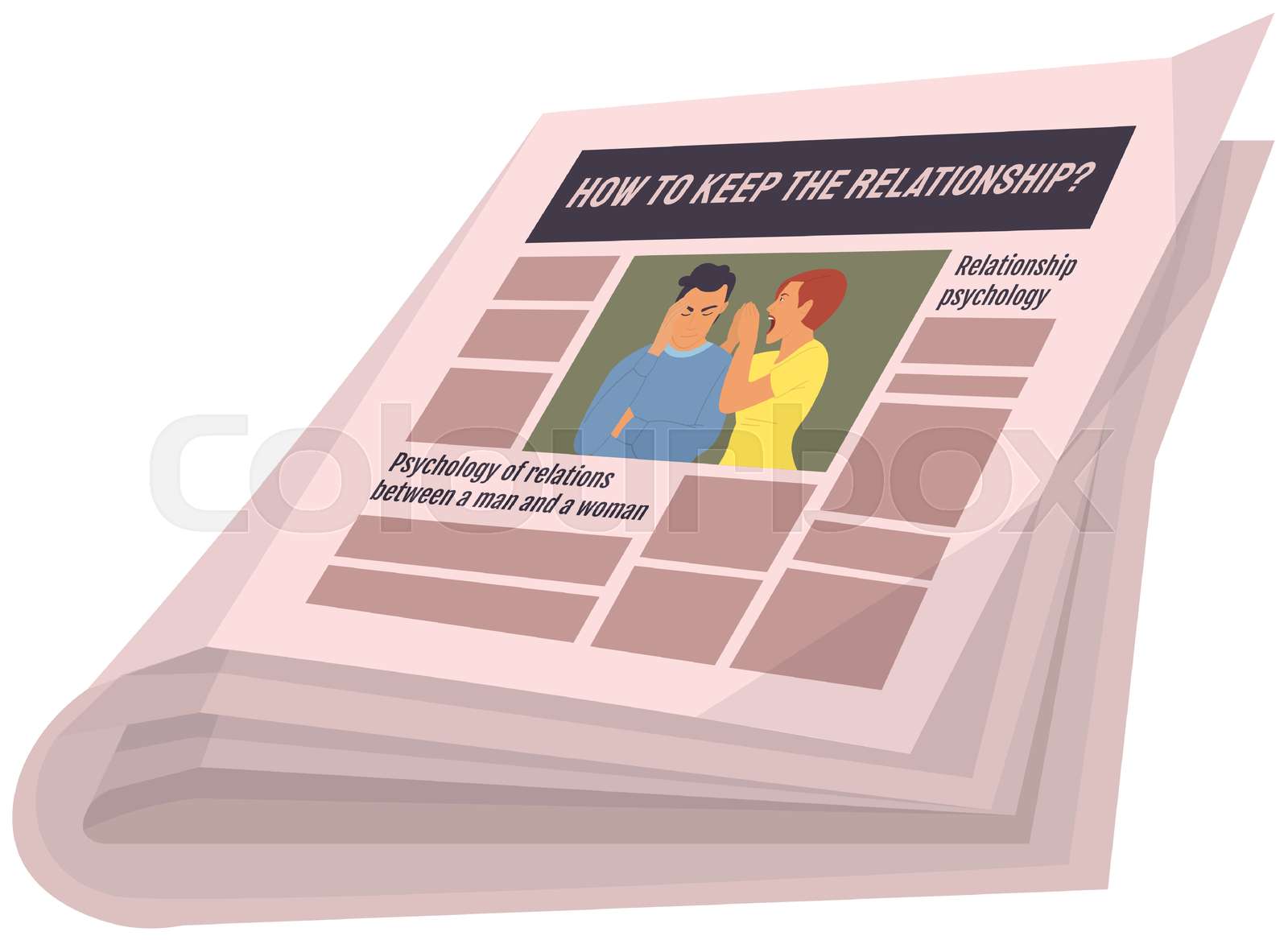 Vintage newspaper of relationship psychology. News articles newsprint ...